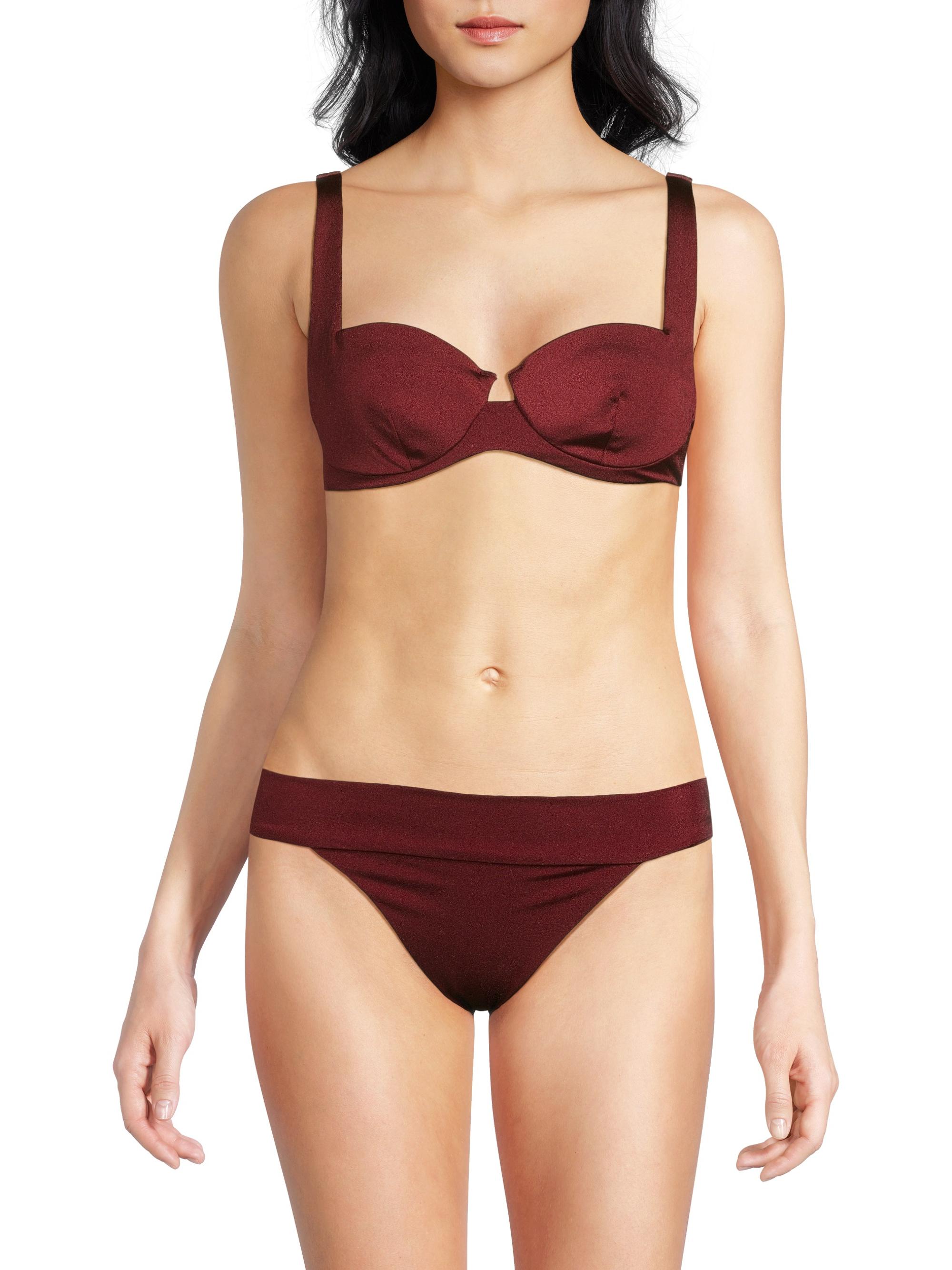 Click here for Onia Womens Danica Bikini Top - Pomegranate - Size... prices