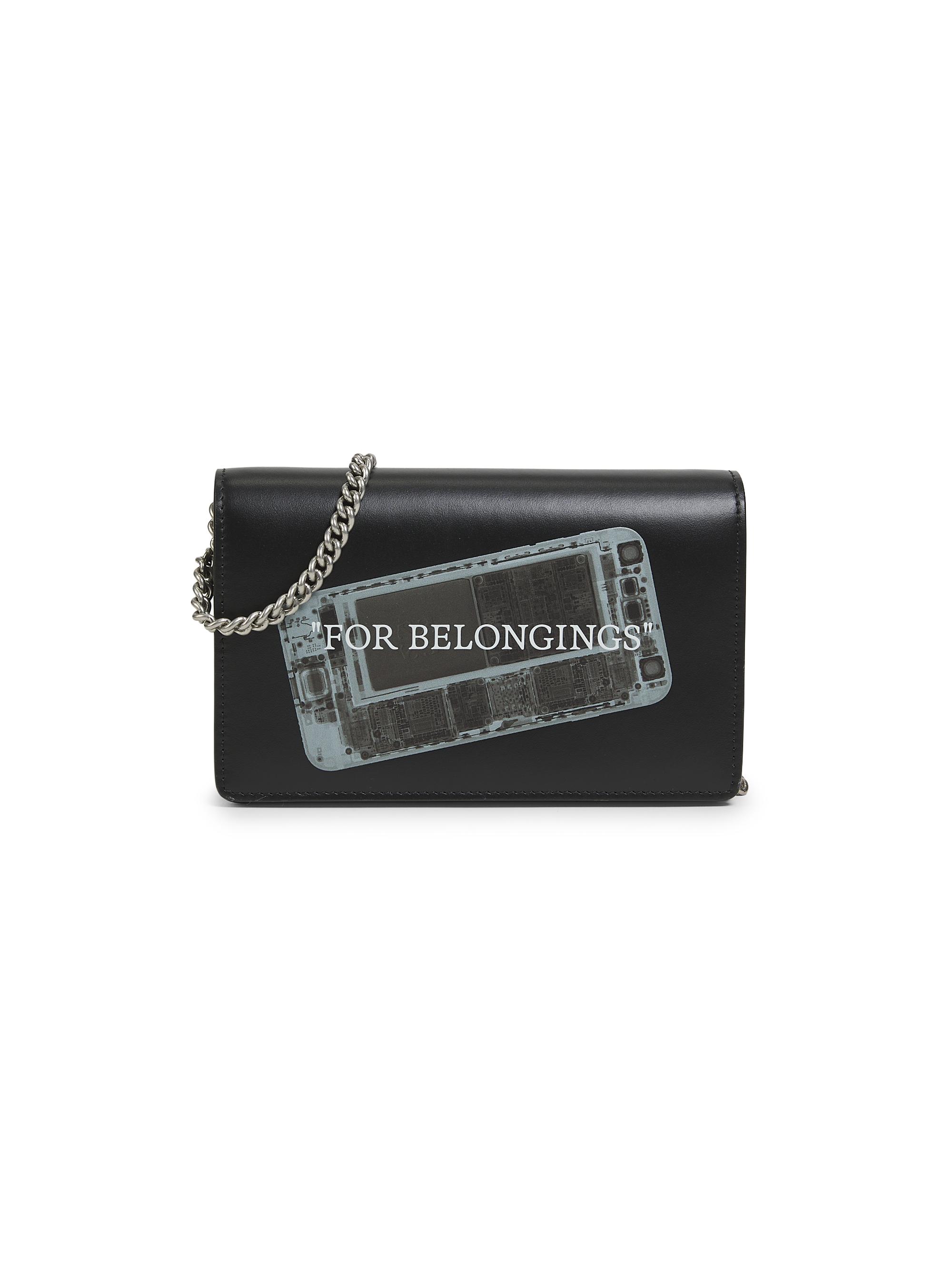 Click here for Off-White Womens Q Bookish Leather Wallet On Chain... prices