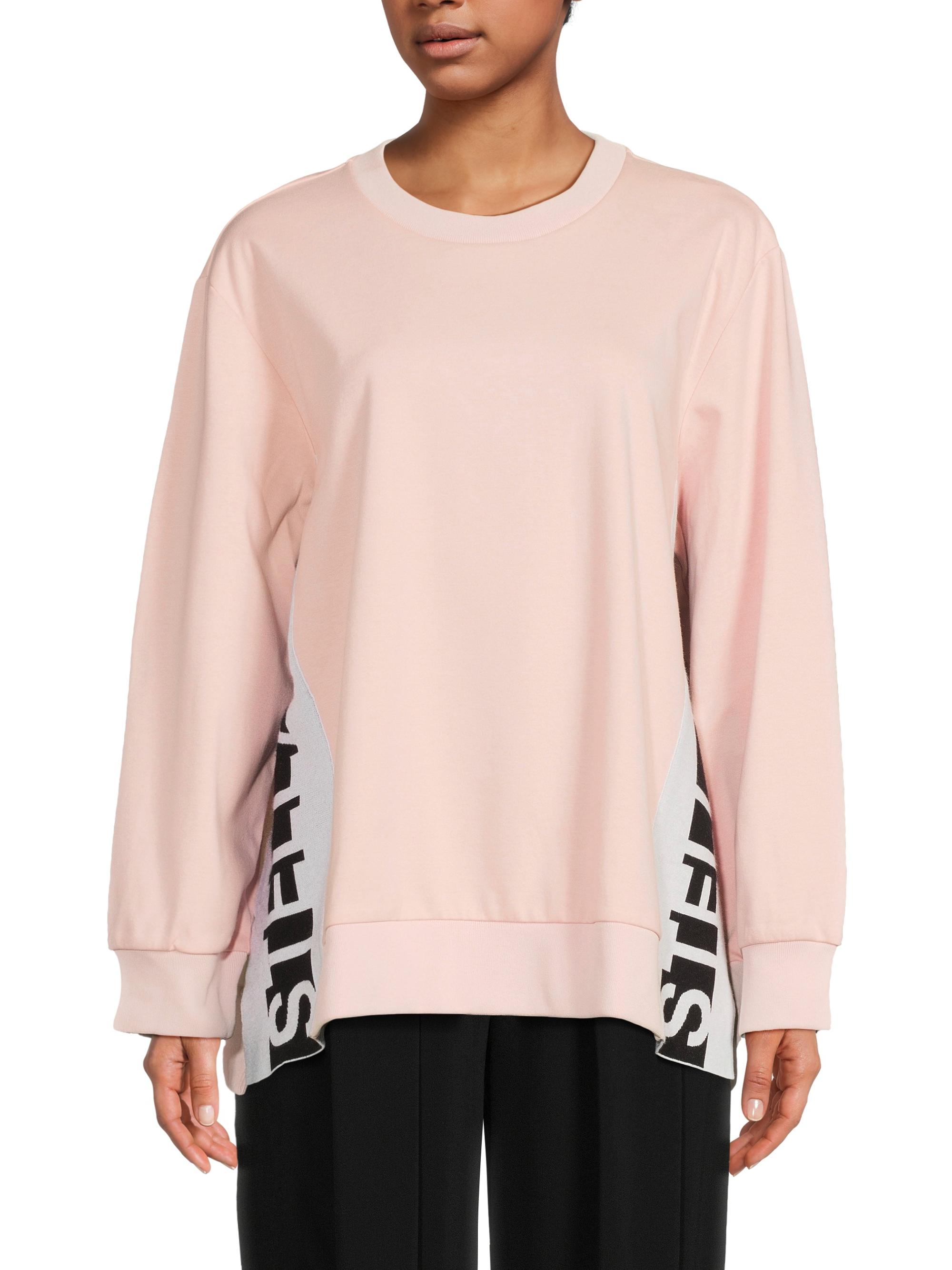Click here for Stella Mccartney Womens Logo Tape Cotton Sweatshir... prices