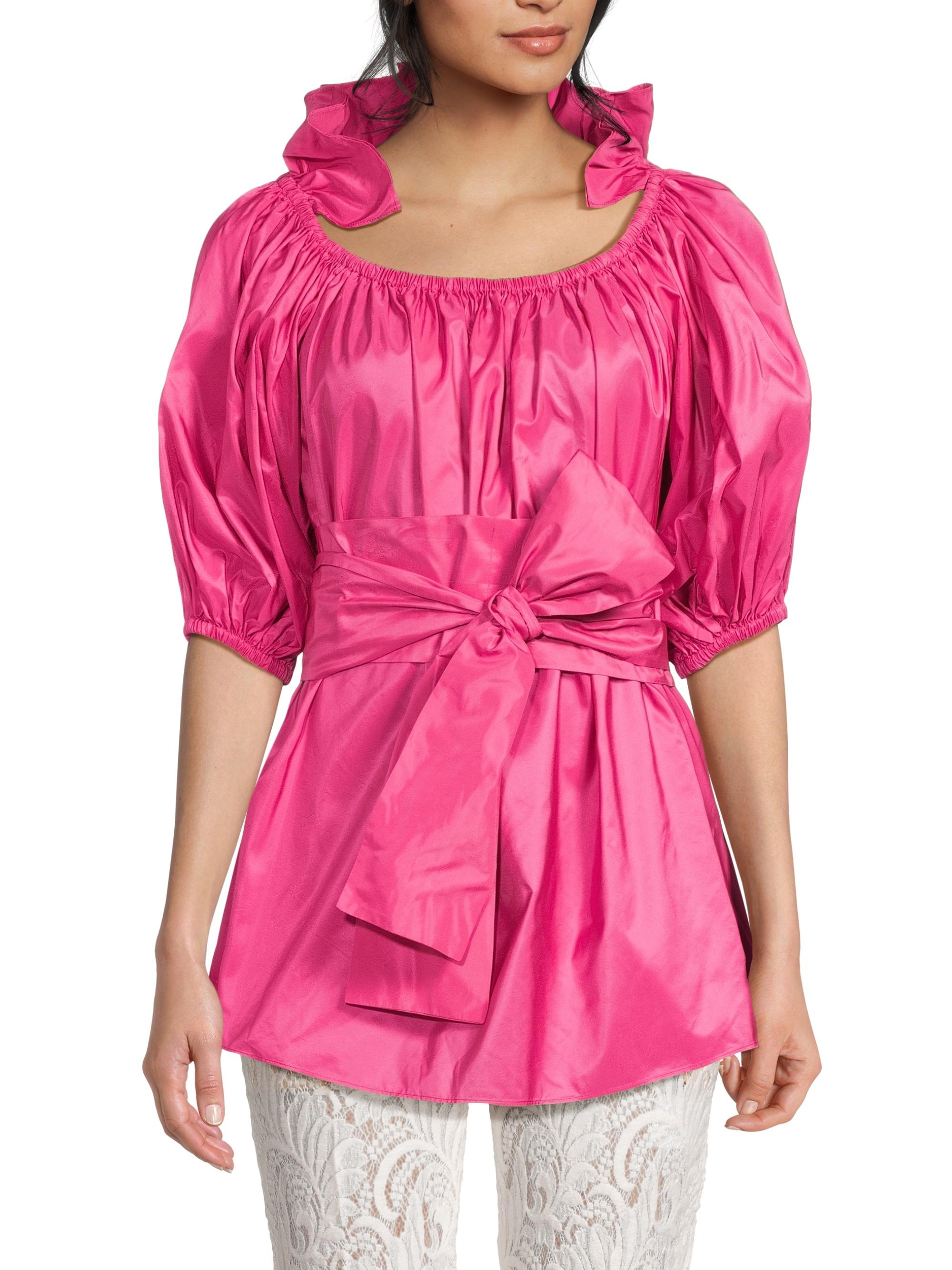 Click here for Stella Mccartney Womens Michelle Belted Pleated To... prices