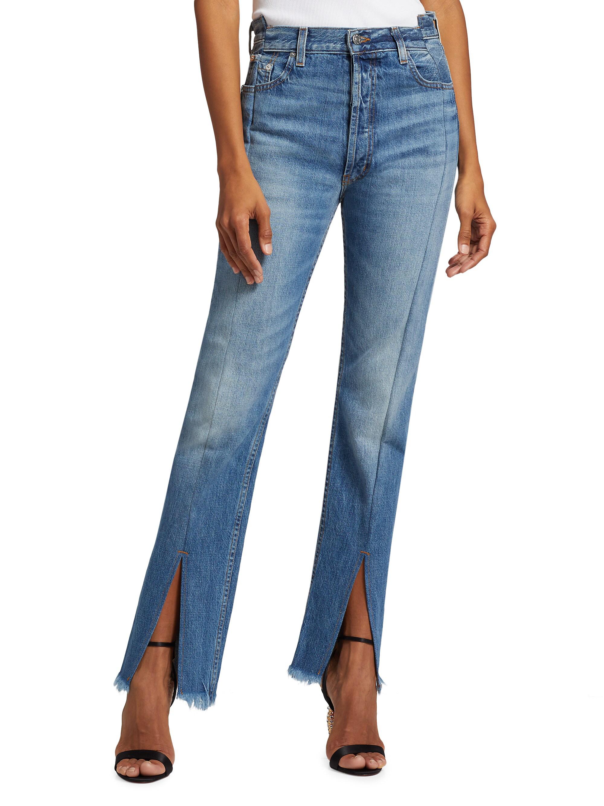 Click here for EB Denim Womens Split Hem OG Replica Hendrix Jeans... prices