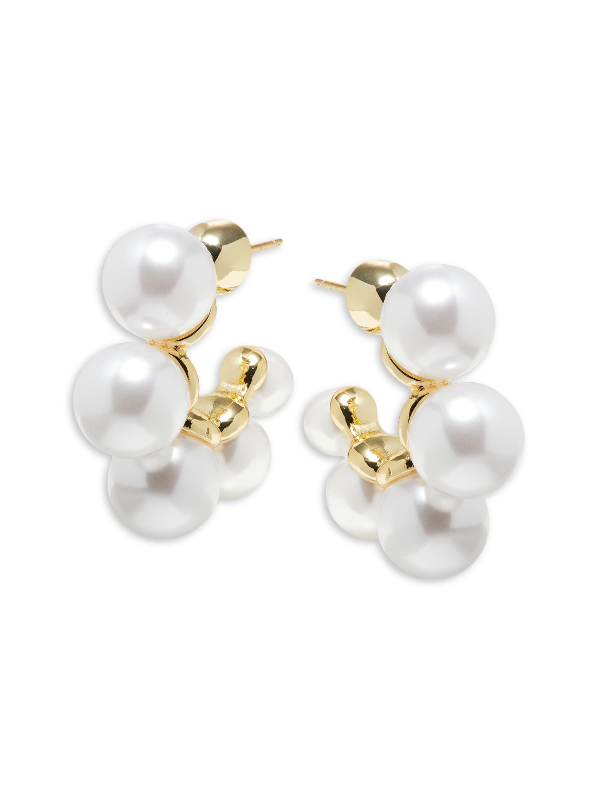 Click here for Area Stars Womens Pearl & Glow 14K Goldplated & Fa... prices