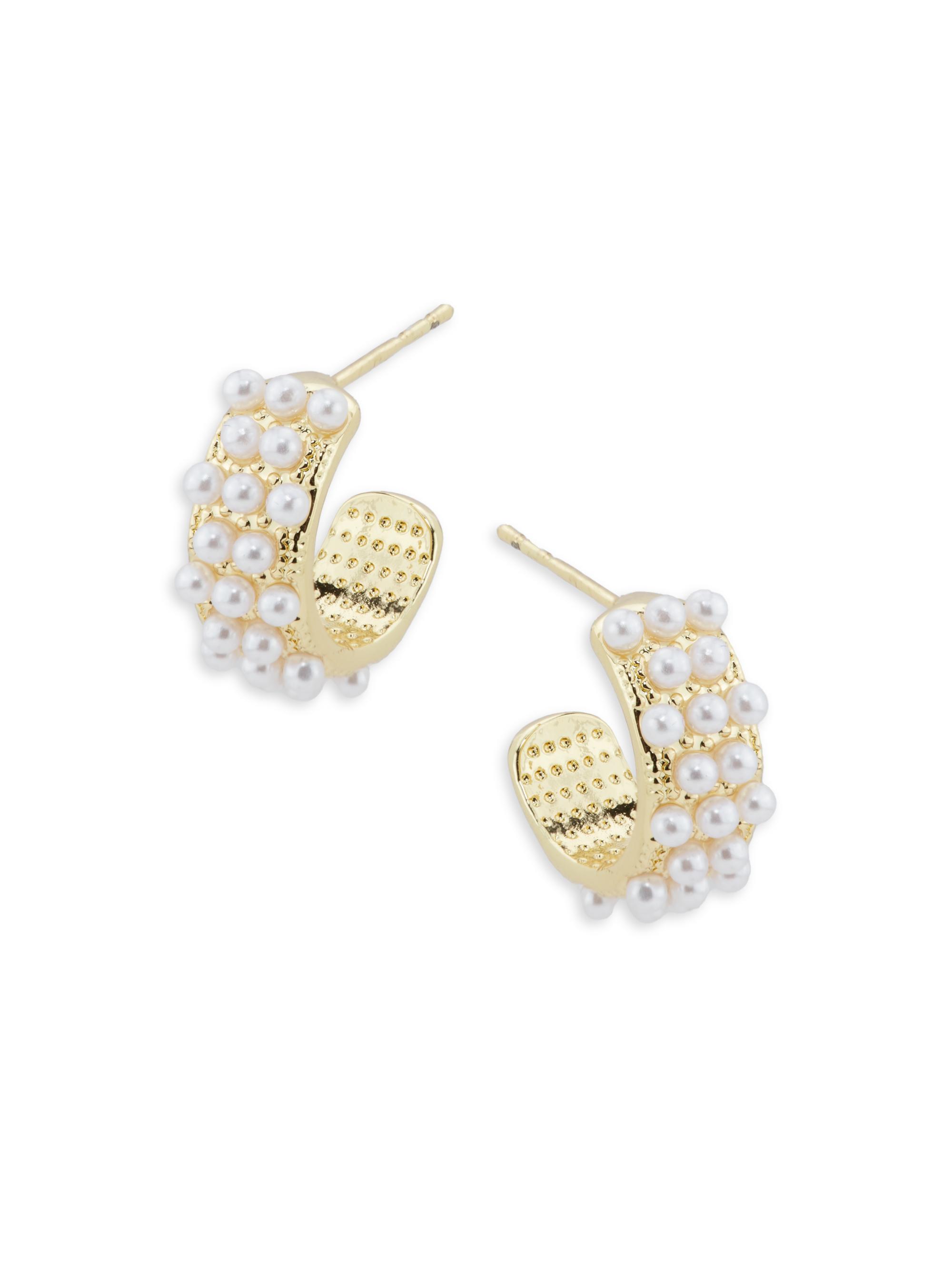 Click here for Area Stars Womens Crystal Bloom 14K Gold-Dipped &... prices