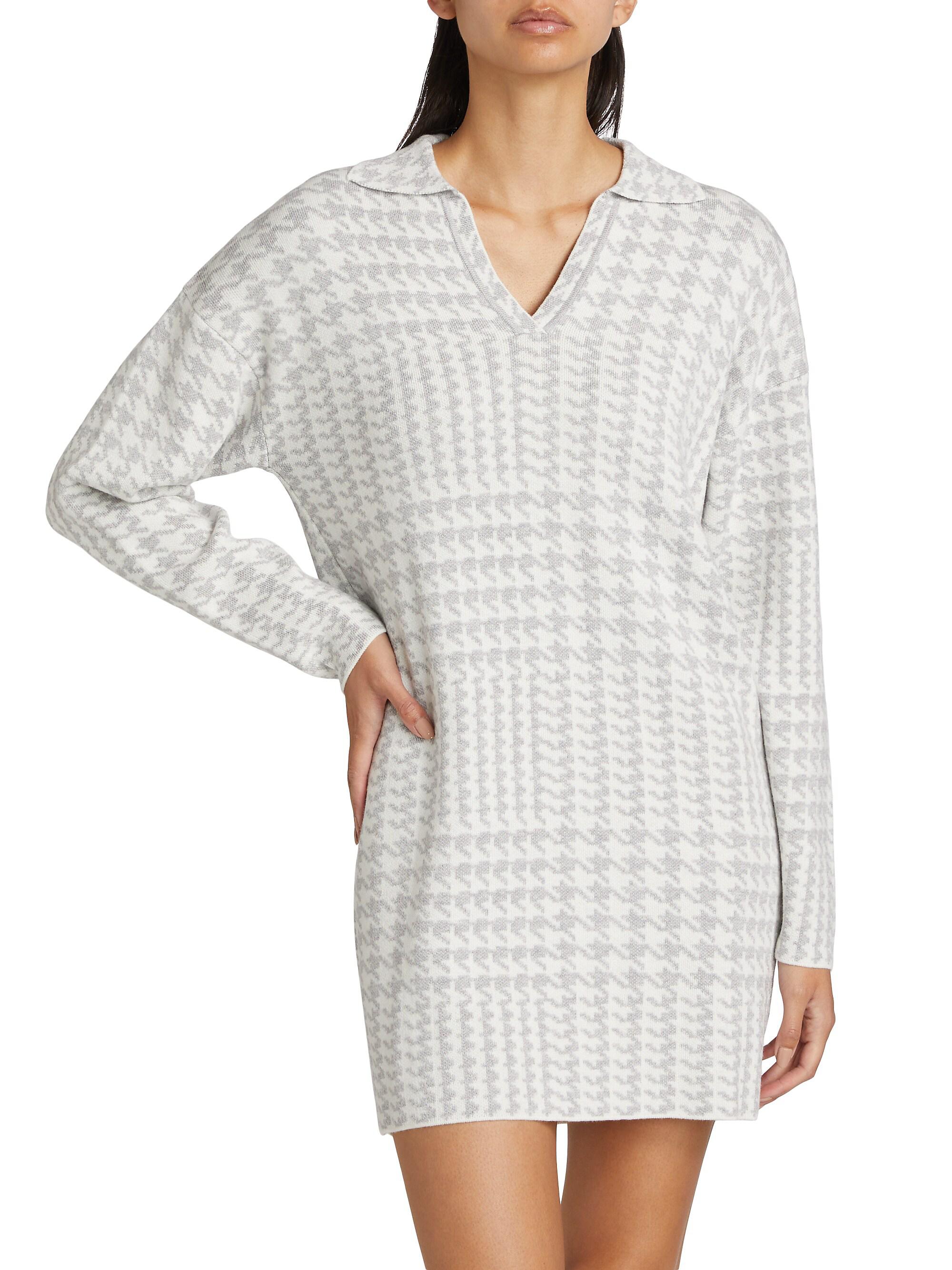 Click here for Stellae Dux Womens Houndstooth Knit Minidress - He... prices