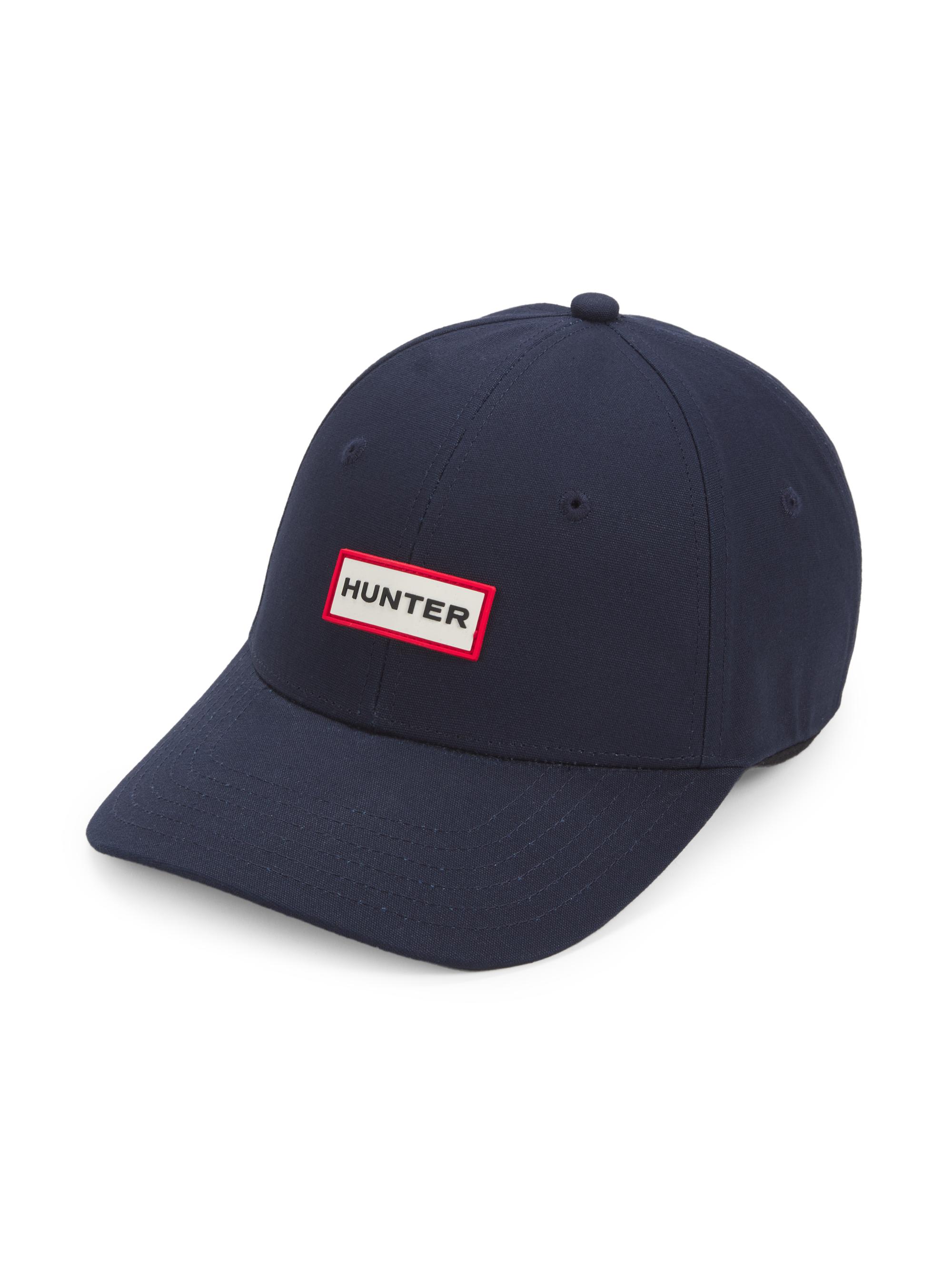 Click here for Hunter Womens Logo Cotton Baseball Cap - Blue Ripp... prices