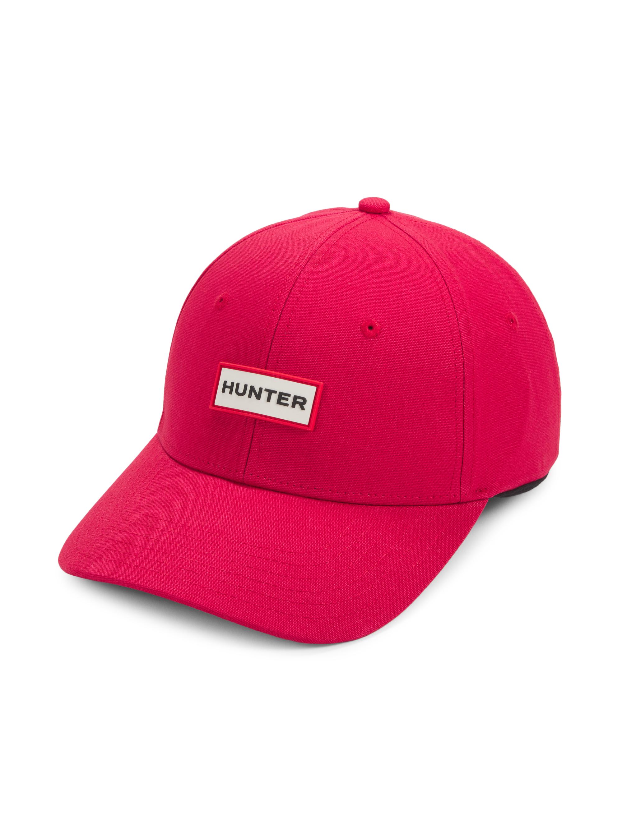 Click here for Hunter Womens Logo Cotton Baseball Cap - Red prices