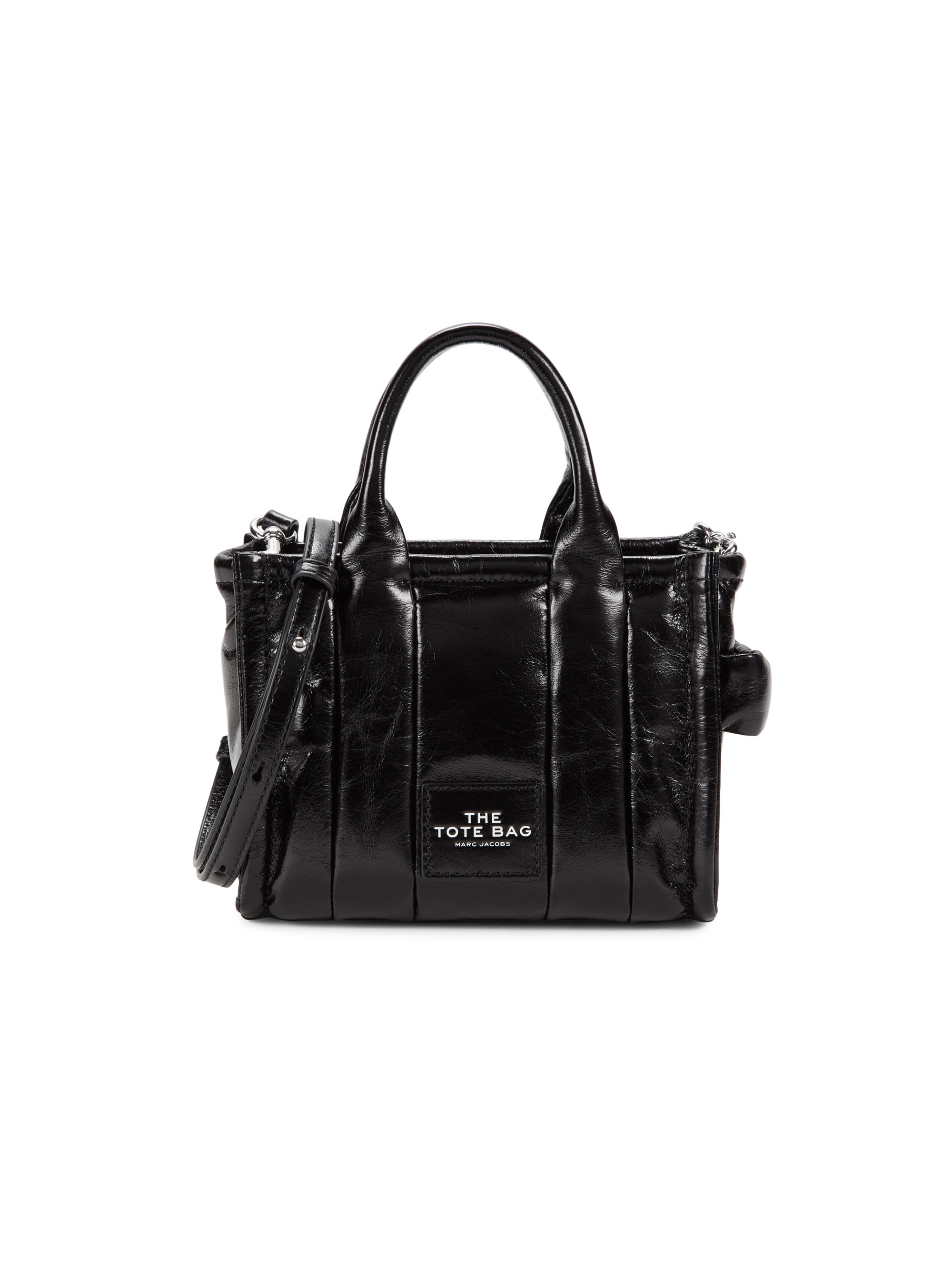 Click here for Marc Jacobs Womens Logo Patent Leather Tote Bag -... prices