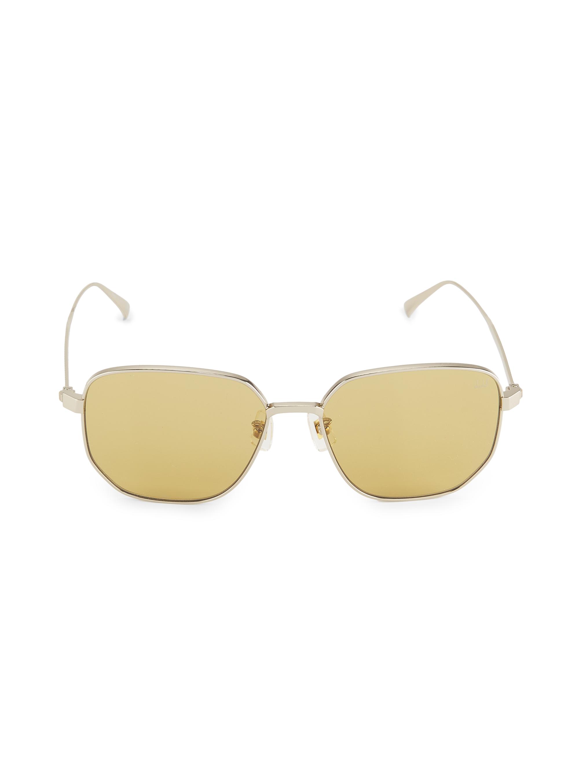 Click here for Dunhill Womens 59MM Geometric Sunglasses - Gold prices