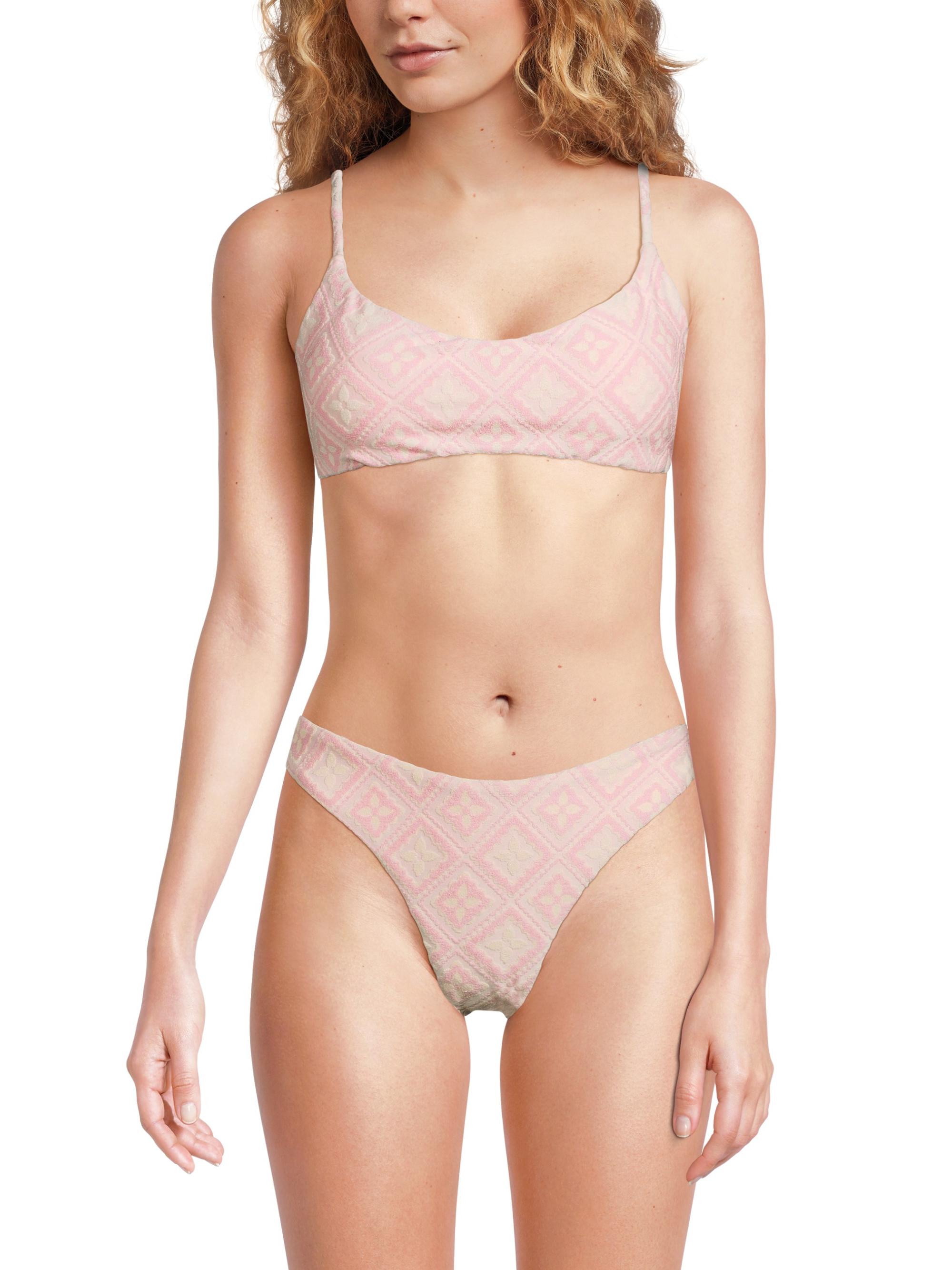 Click here for Red Carter Womens Textured Bralette Bikini Top - P... prices