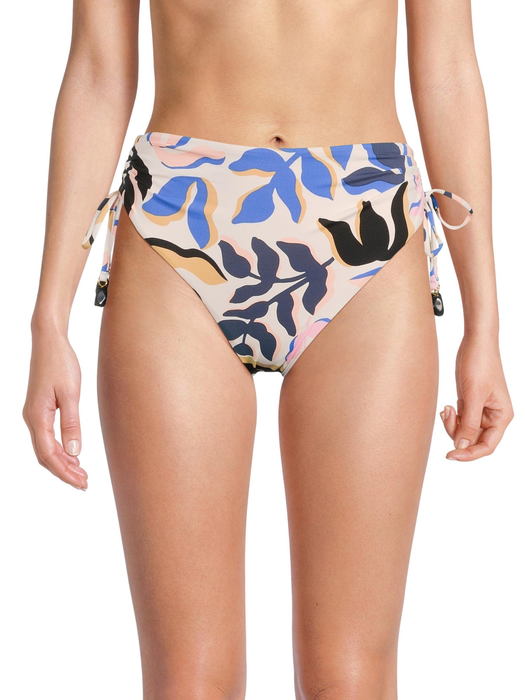 Click here for Red Carter Womens Leaf Print High-Rise Bikini Bott... prices