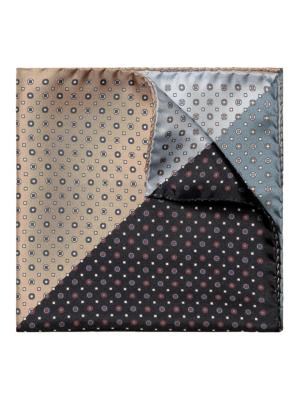 Click here for Eton Mens Geometric Silk Pocket Square prices