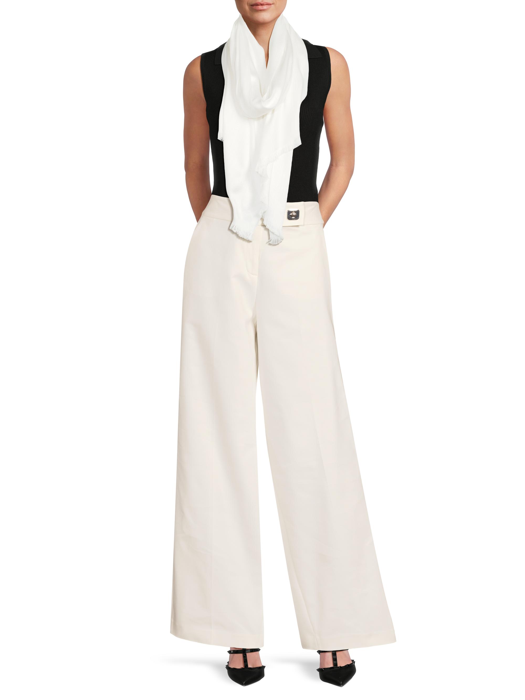 Click here for Calvin Klein Womens CK Monogram Fringe-Trim Oblong... prices