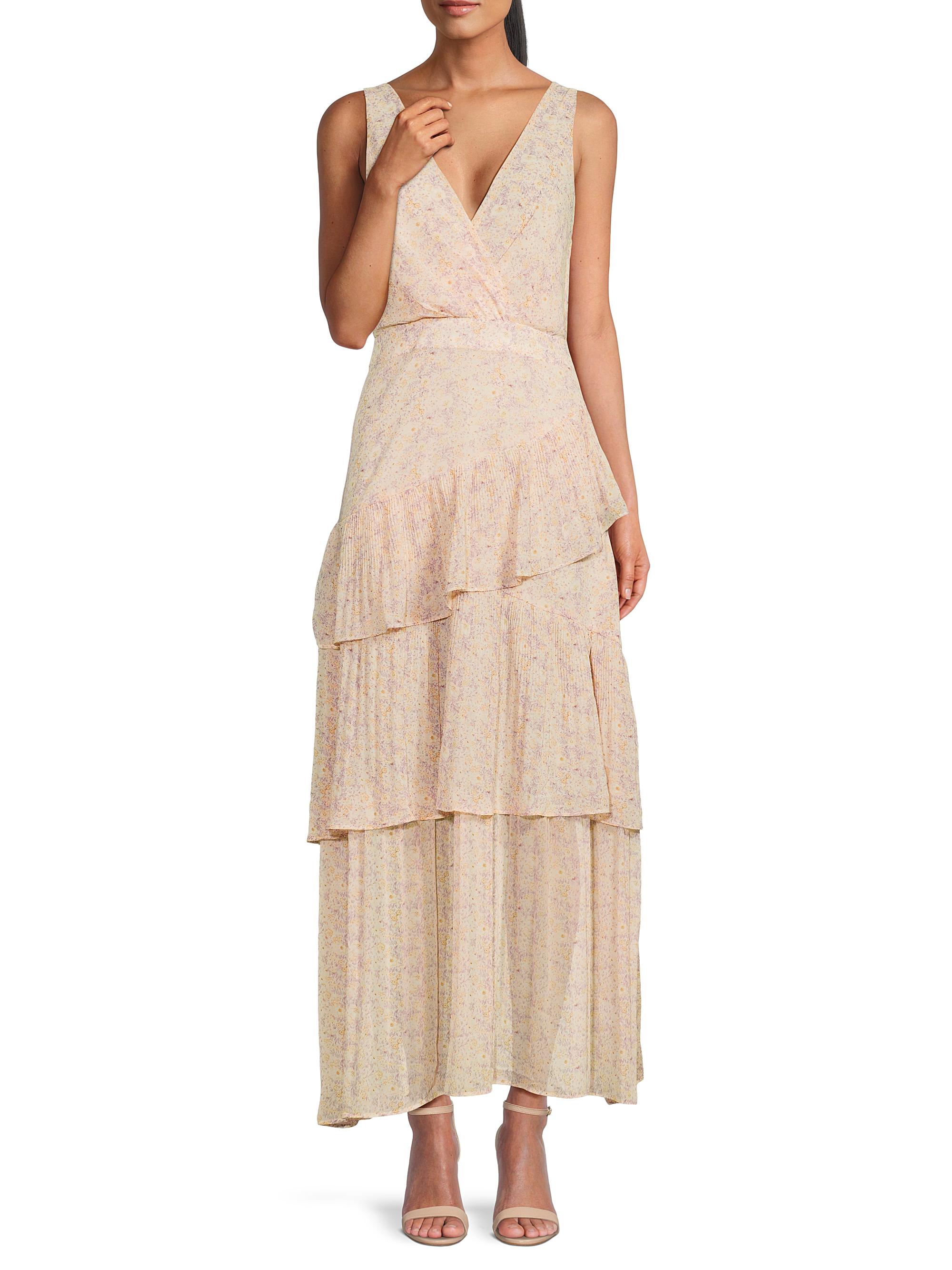 Click here for Lea & Viola Womens Tiered Floral Ruffle Maxi Dress... prices