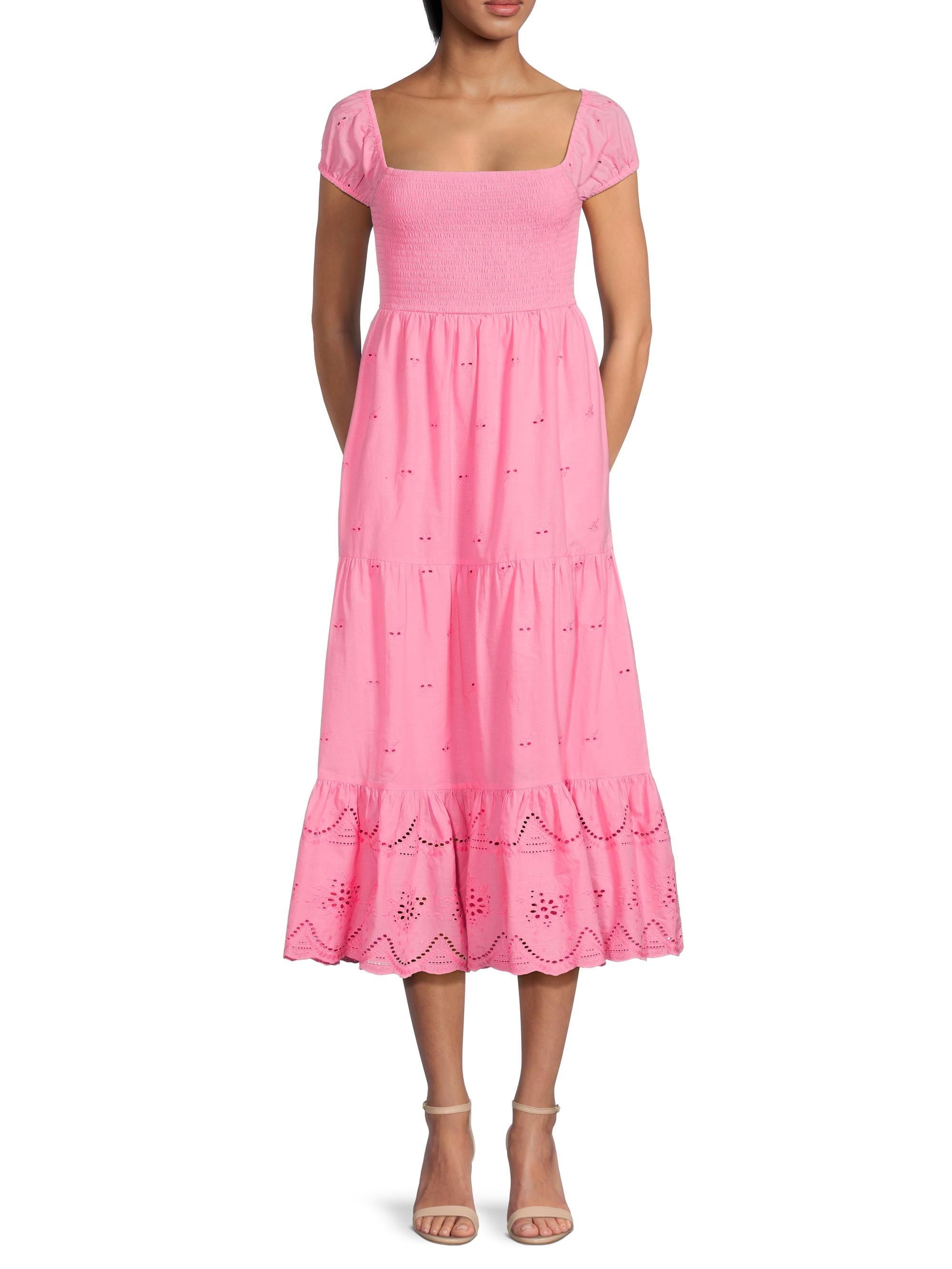 Click here for Area Stars Womens Martina Woven Cotton Midi-Dress... prices