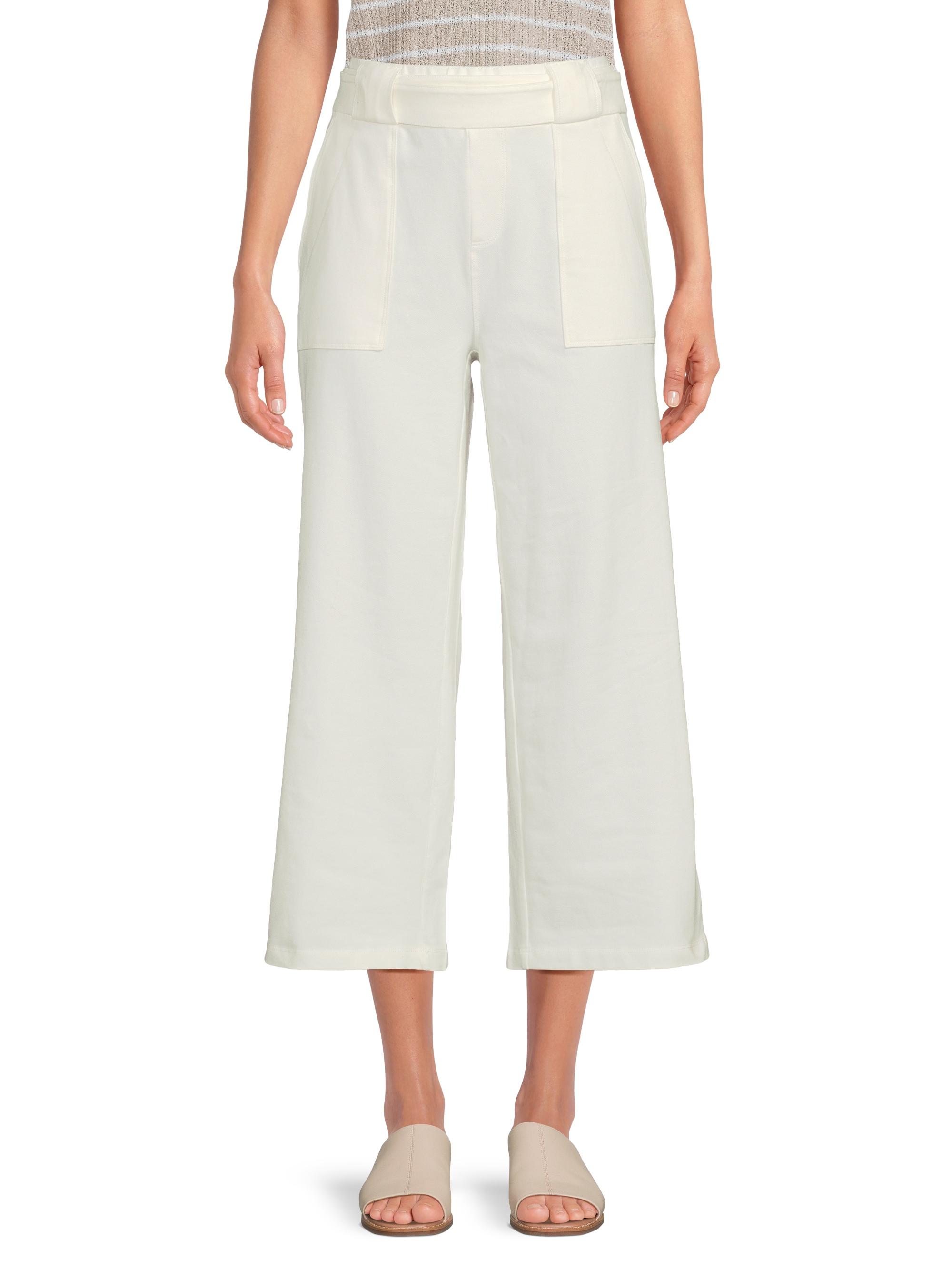 Click here for Andrew Marc Womens Cotton & Spandex Wide-Leg Pants... prices