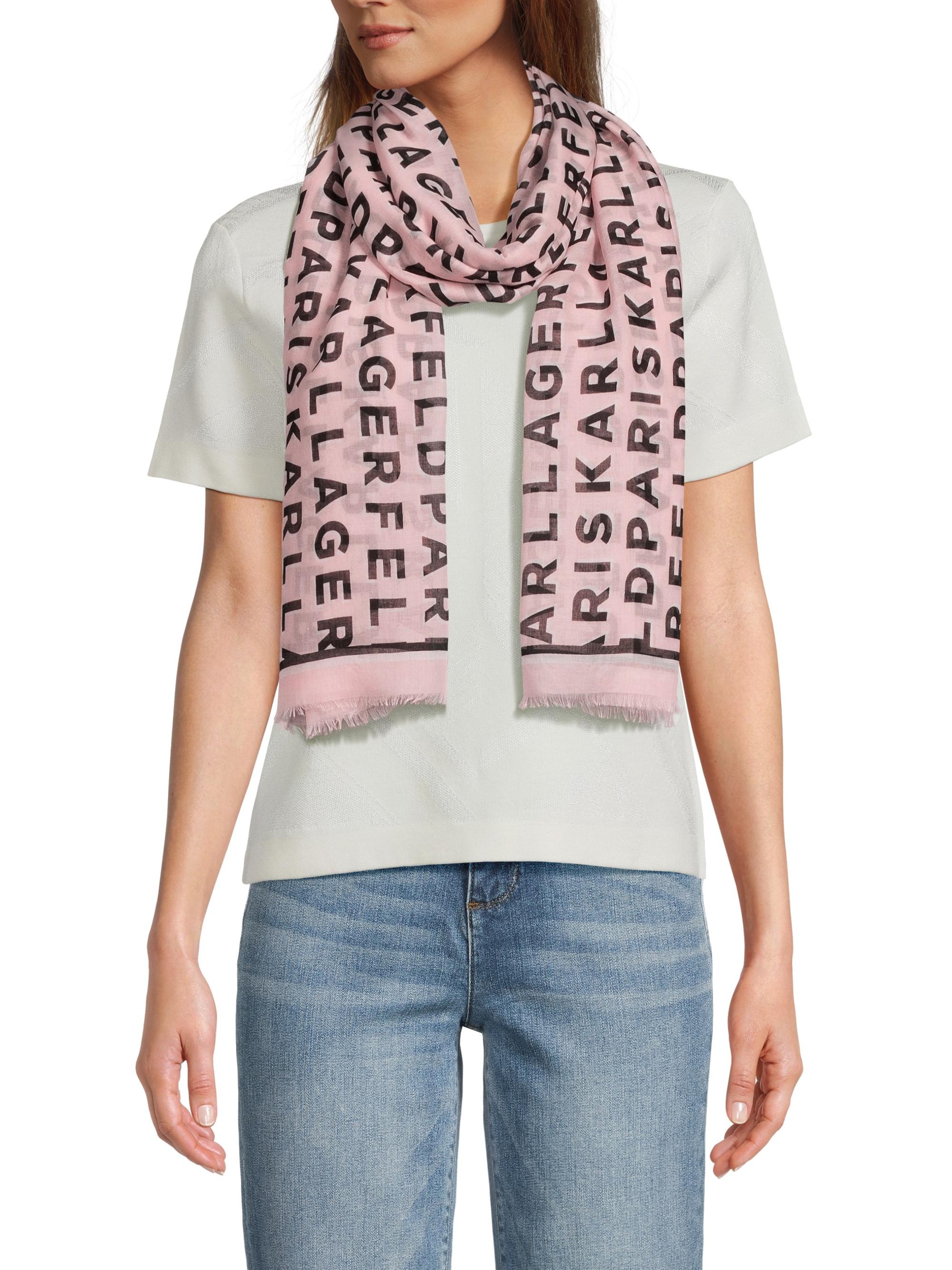 Click here for Karl Lagerfeld Paris Womens Logo Oversized Wrap -... prices