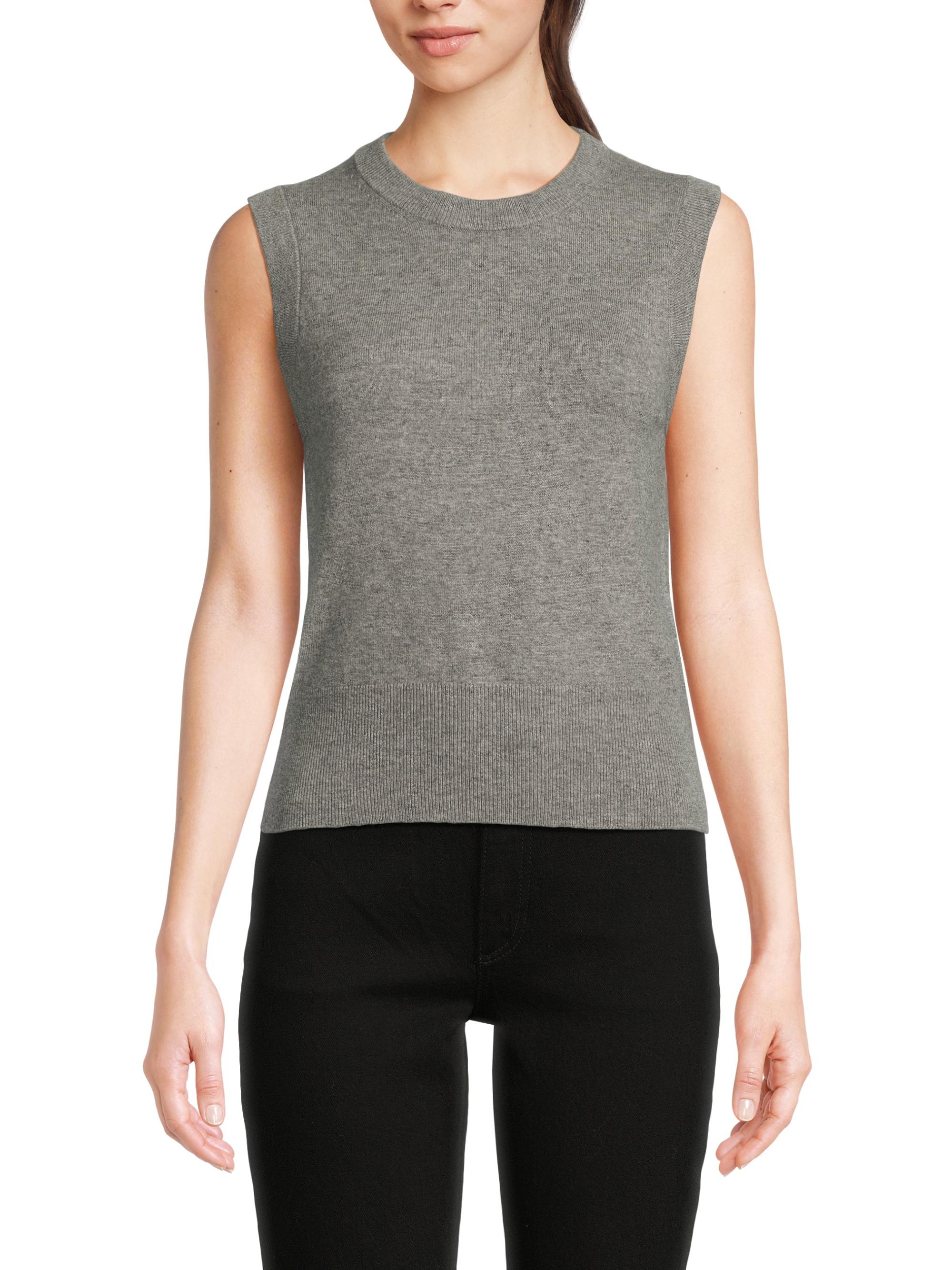 Click here for Vince Womens Wool-Blend Sweater Vest - Heather Gre... prices