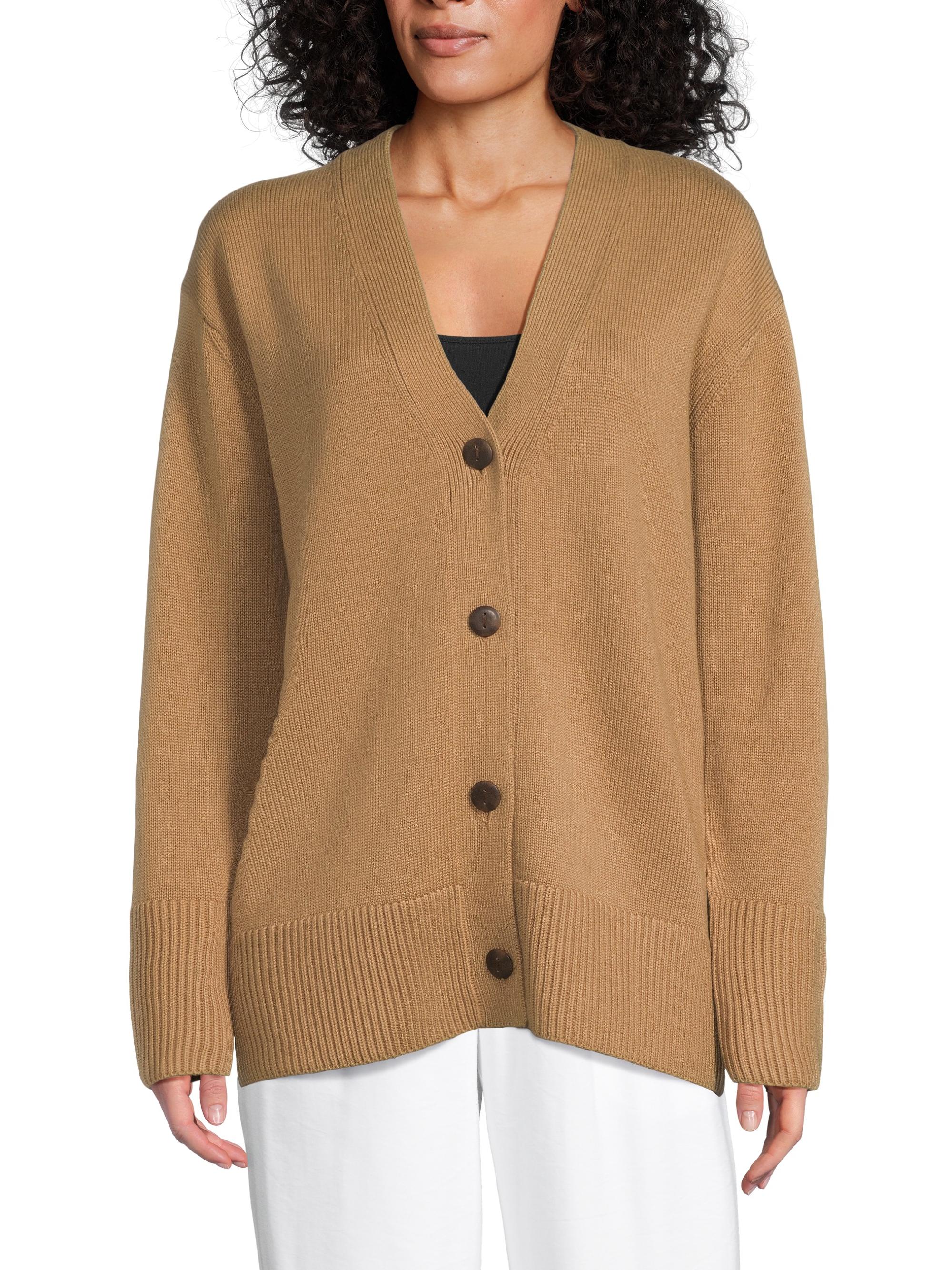 Click here for Vince Womens Drop Shoulder Wool-Cotton Cardigan -... prices