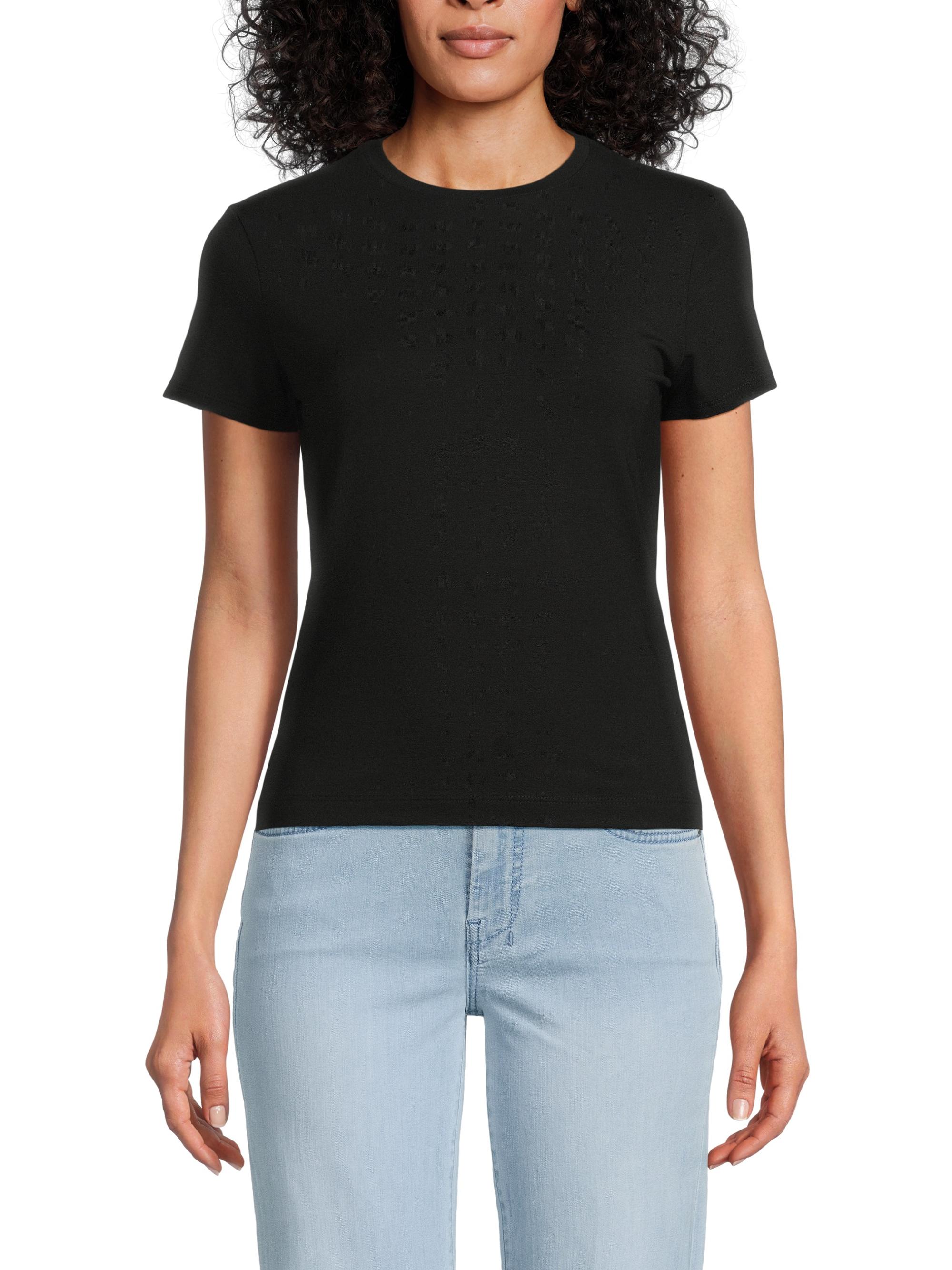 Click here for Vince Womens Solid T-Shirt - Black - Size S prices