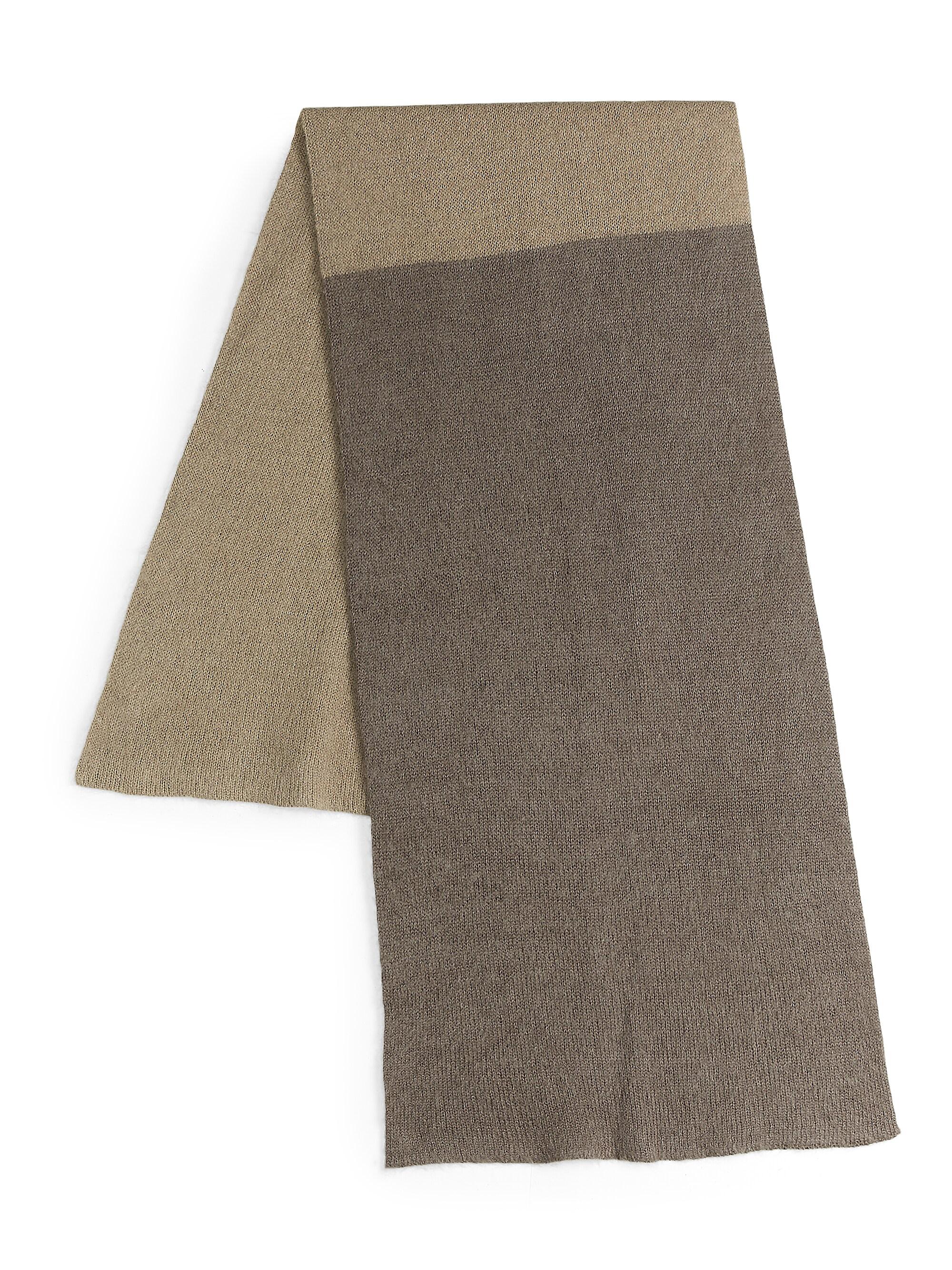 Click here for Saks Fifth Avenue Mens Solid Brushed Scarf - Beige prices