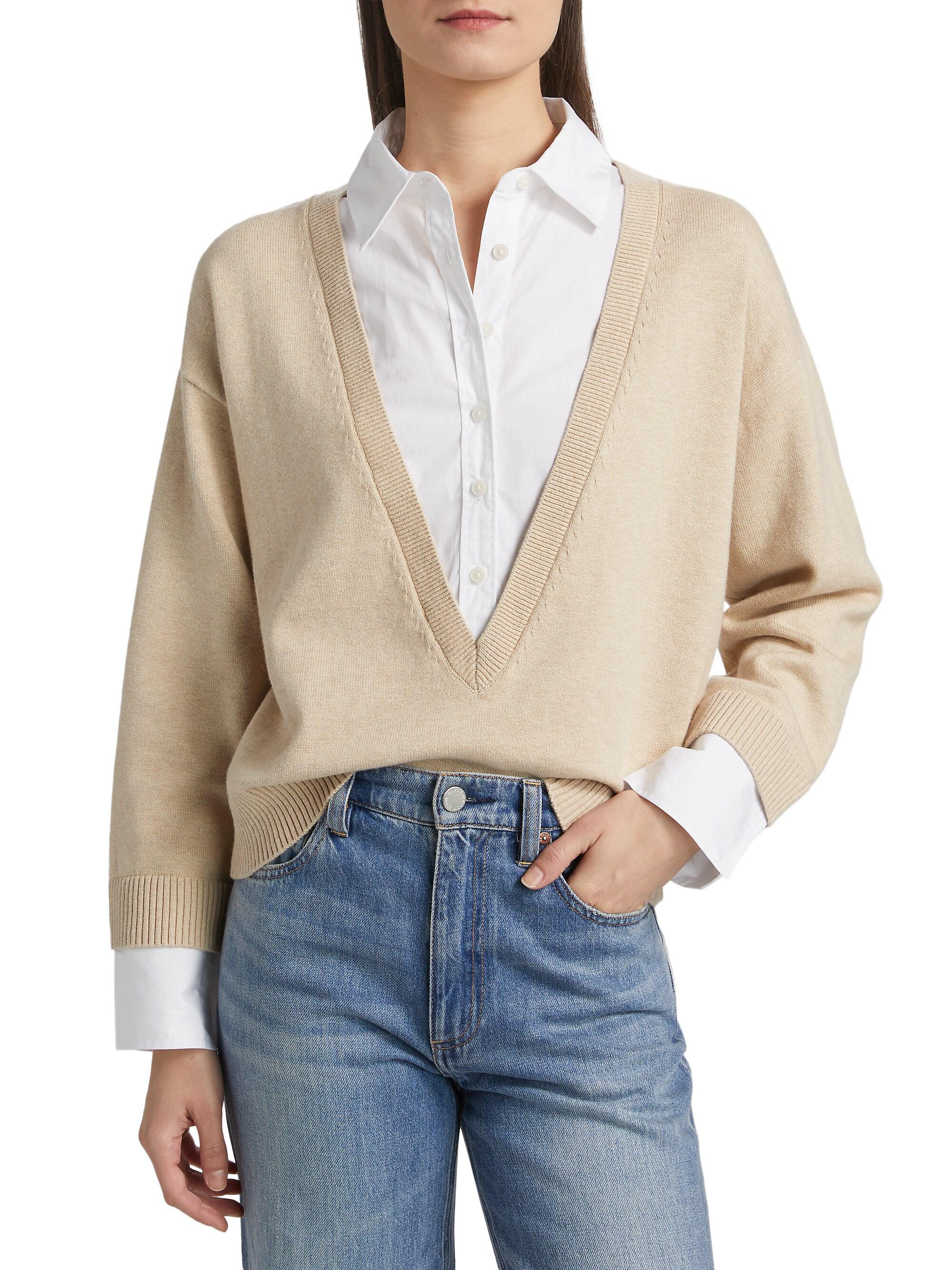 Click here for Derek Lam 10 Crosby Womens Rida Cotton & Cashmere... prices