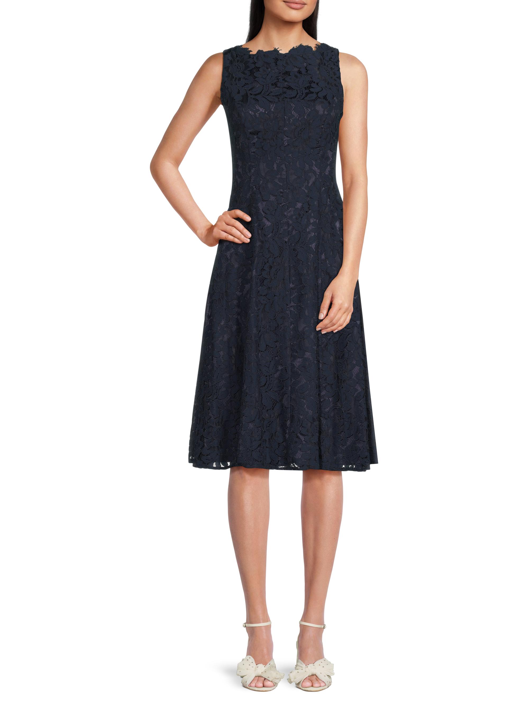 Click here for Eliza J Womens Lace Dress - Navy - Size 10 prices