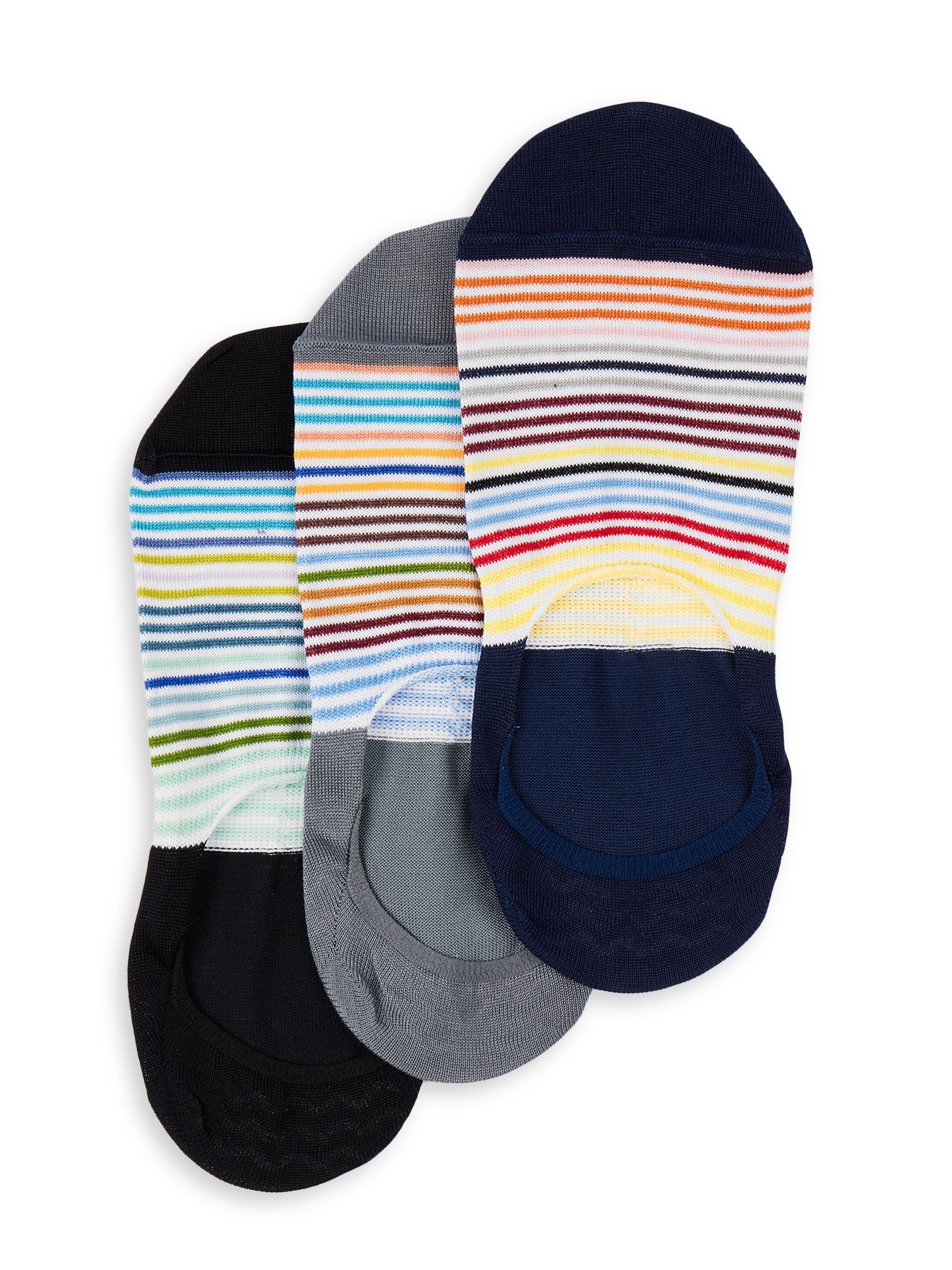 Click here for Paul Smith Stripe No Show Socks  Pack of 3 prices