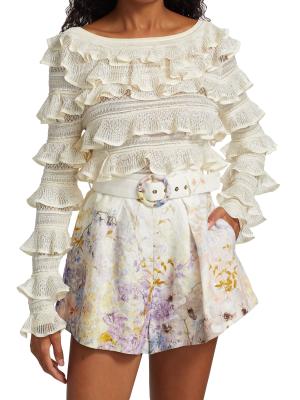 Zimmermann Dancer Tiered Ruffle Top on SALE | Saks OFF 5TH