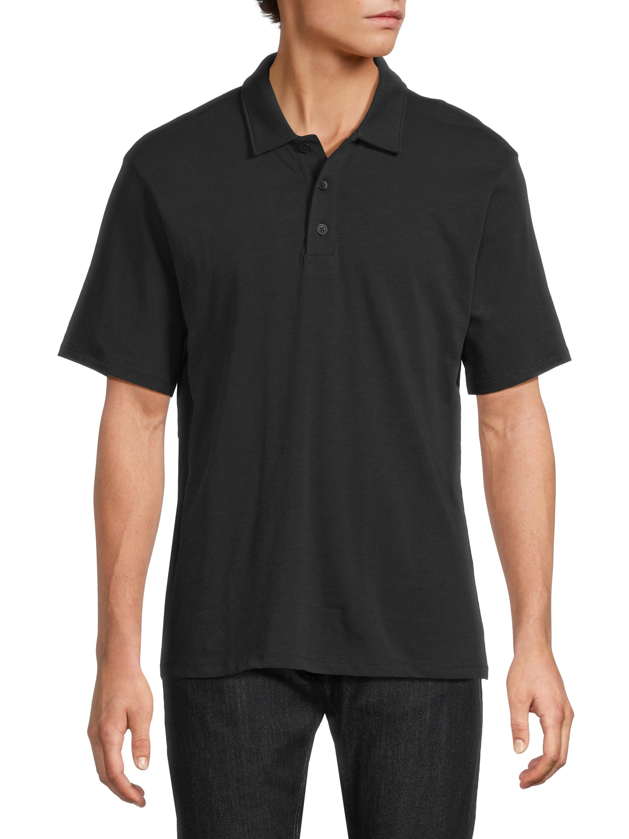 Click here for Rag & Bone Mens Classic Slub Cotton Polo Shirt - B... prices