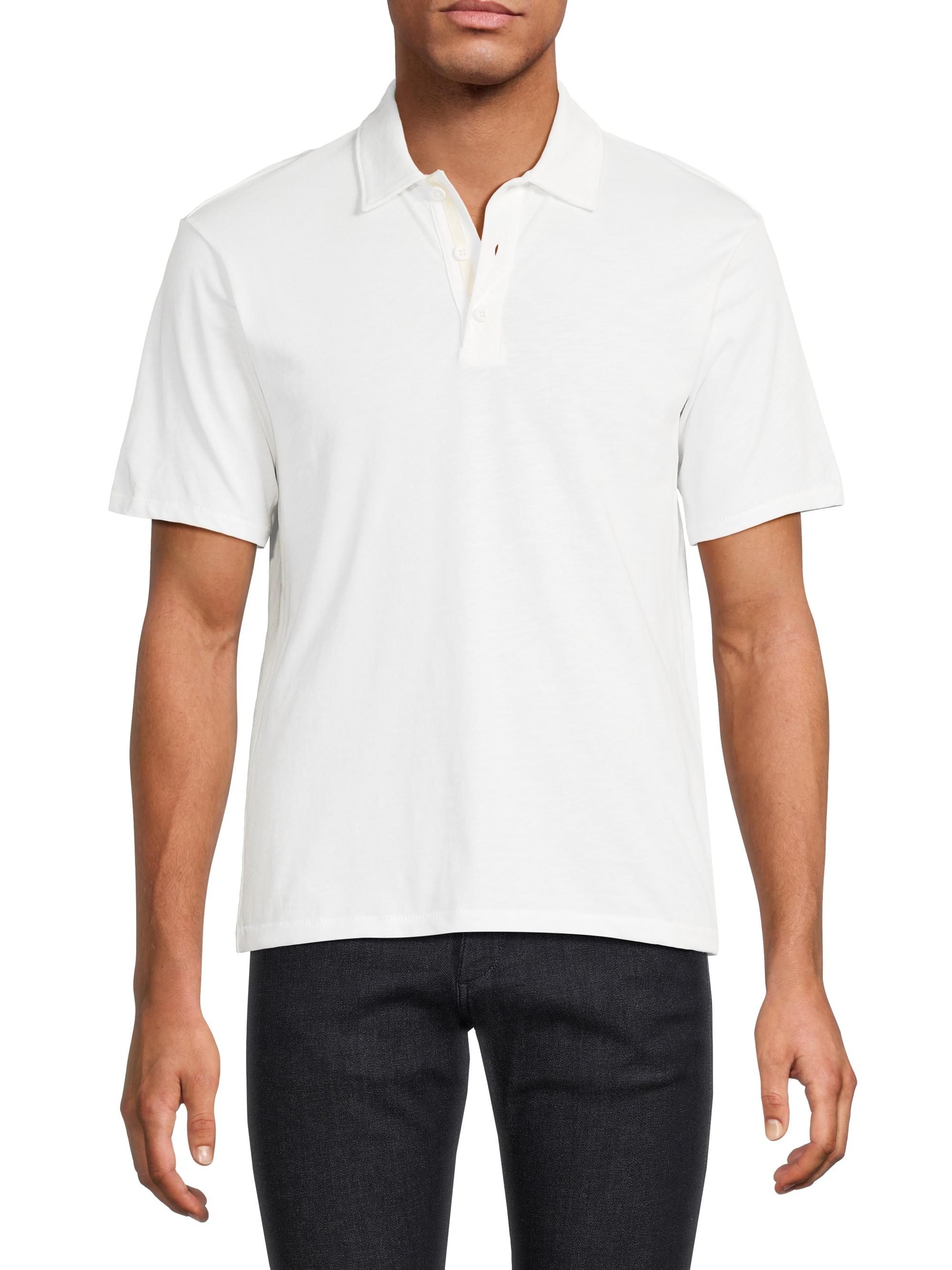Click here for Rag & Bone Mens Classic Slub Cotton Polo Shirt - W... prices