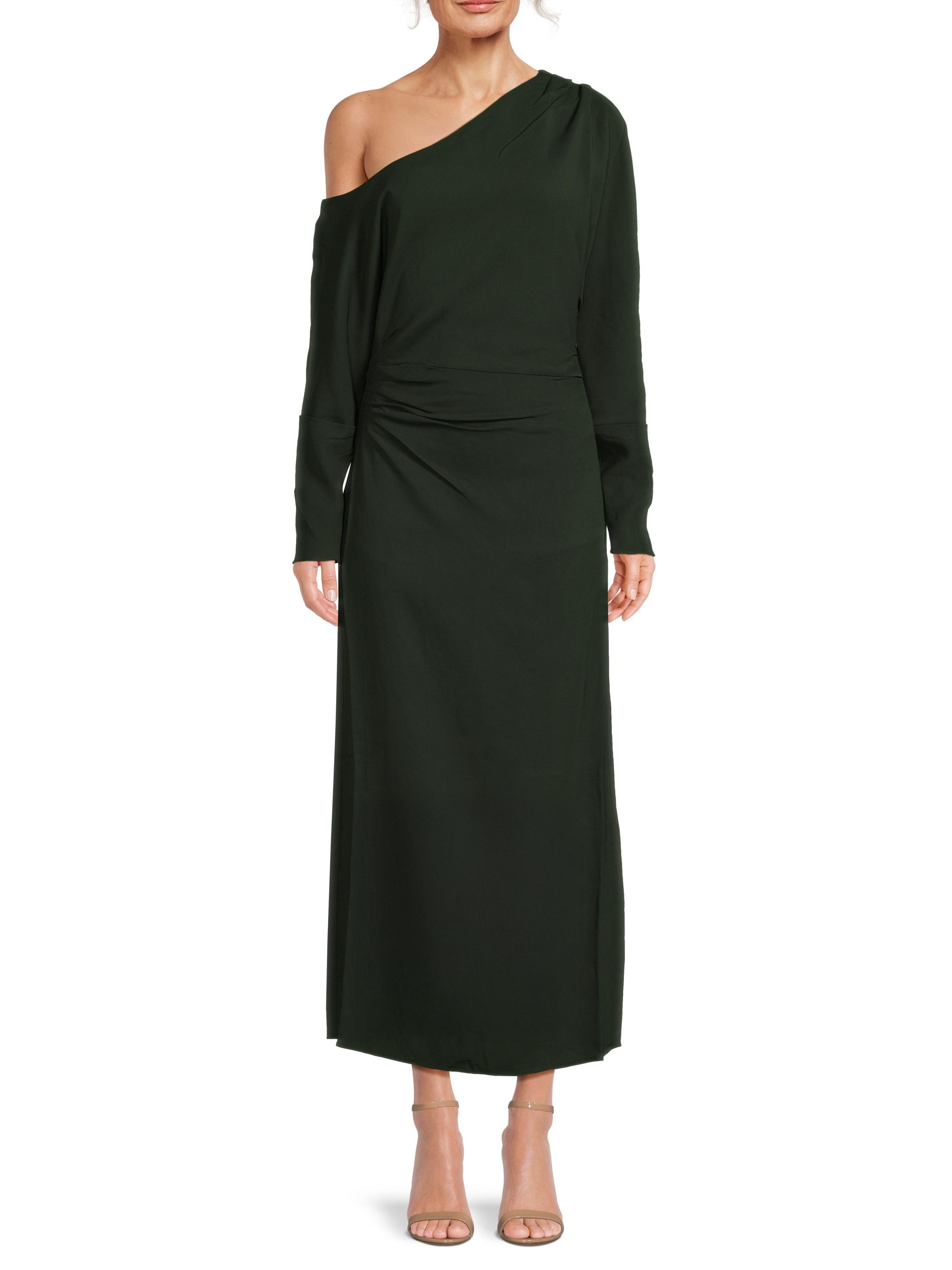 Click here for Tanya Taylor Womens One-Shoulder Draped Jersey Mid... prices