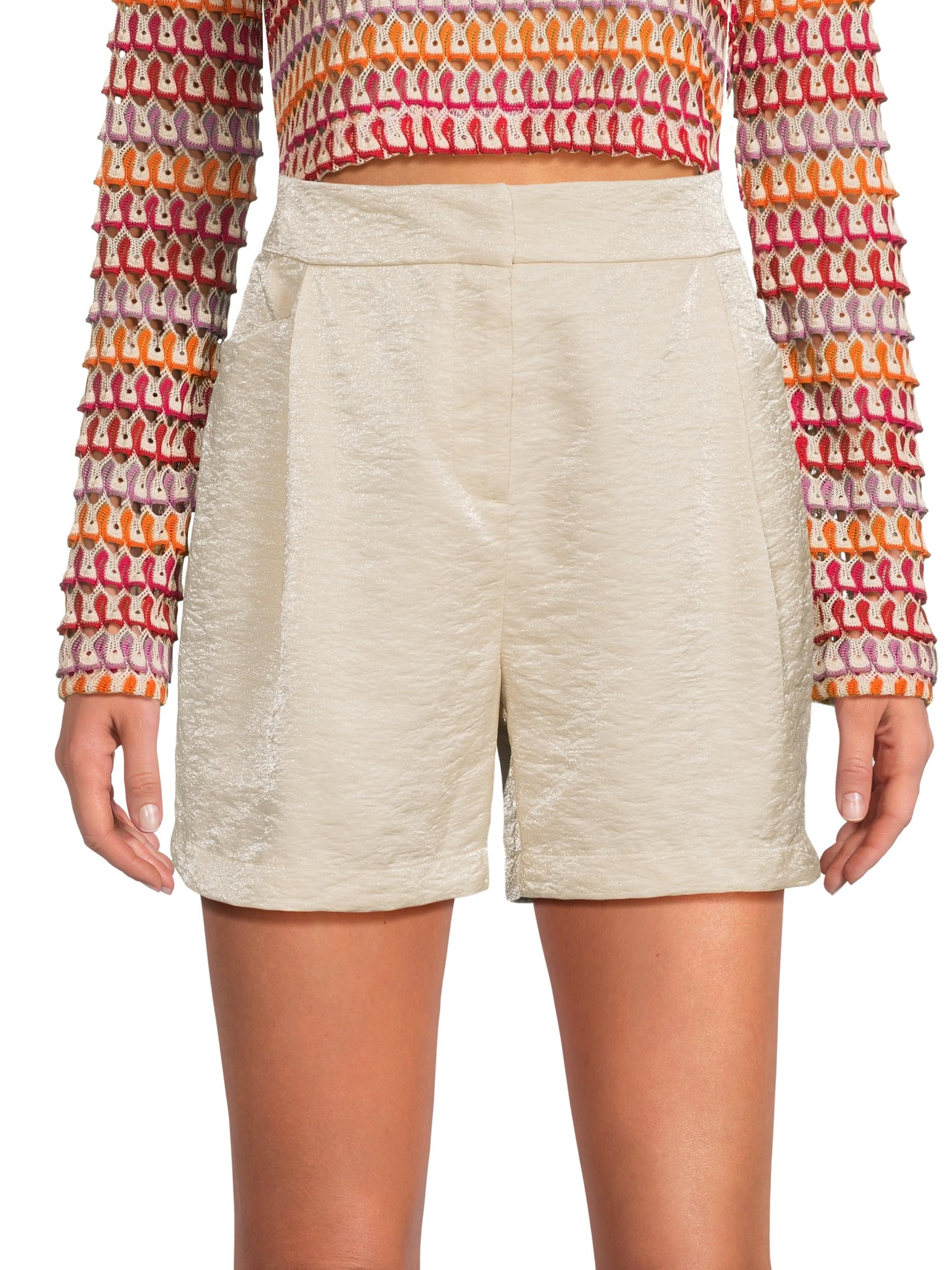 Click here for Vero Moda Womens Textured Viscose-Blend Shorts - O... prices