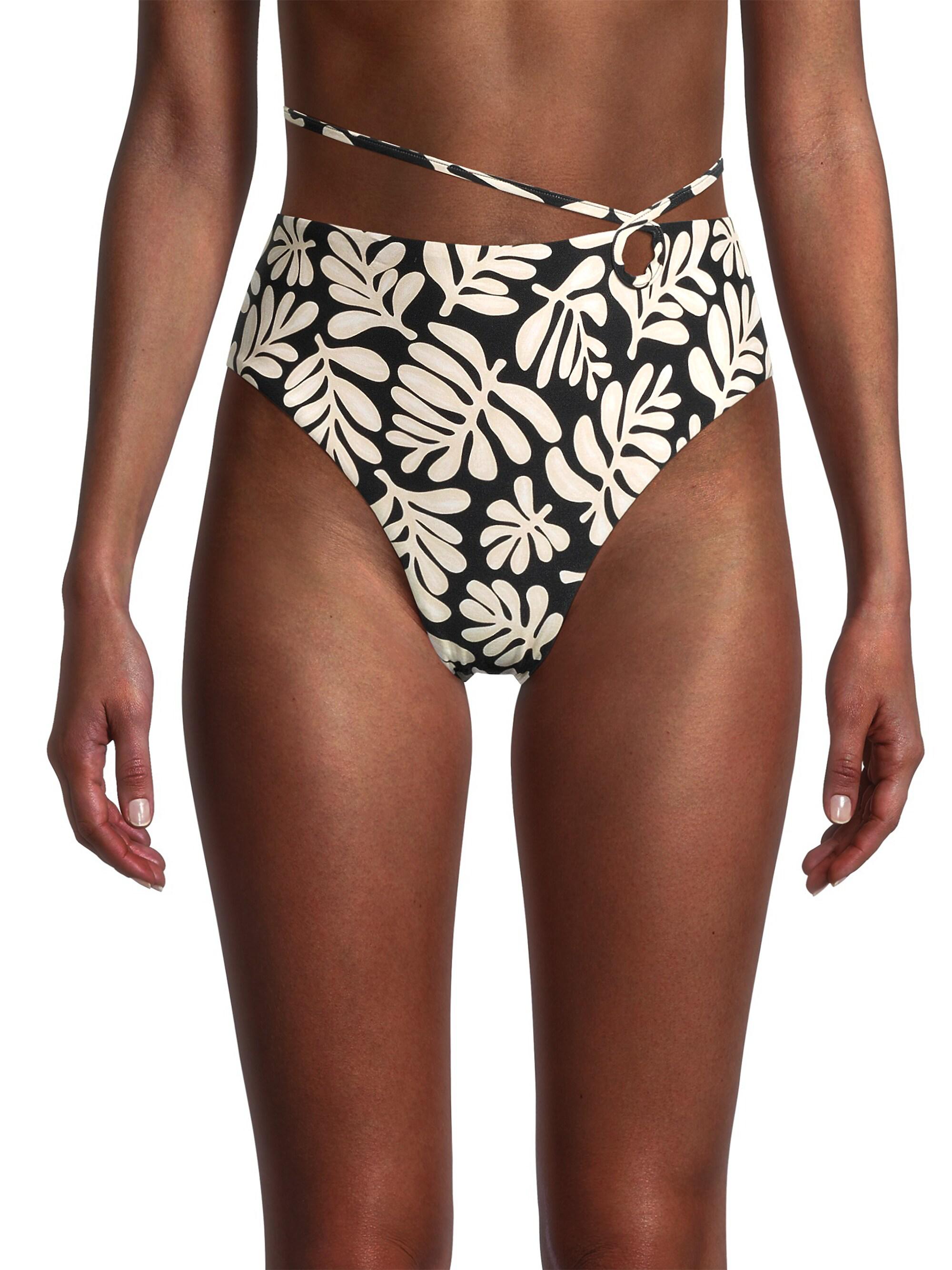 Click here for Weworewhat Womens Strappy Tie Printed Bikini Botto... prices