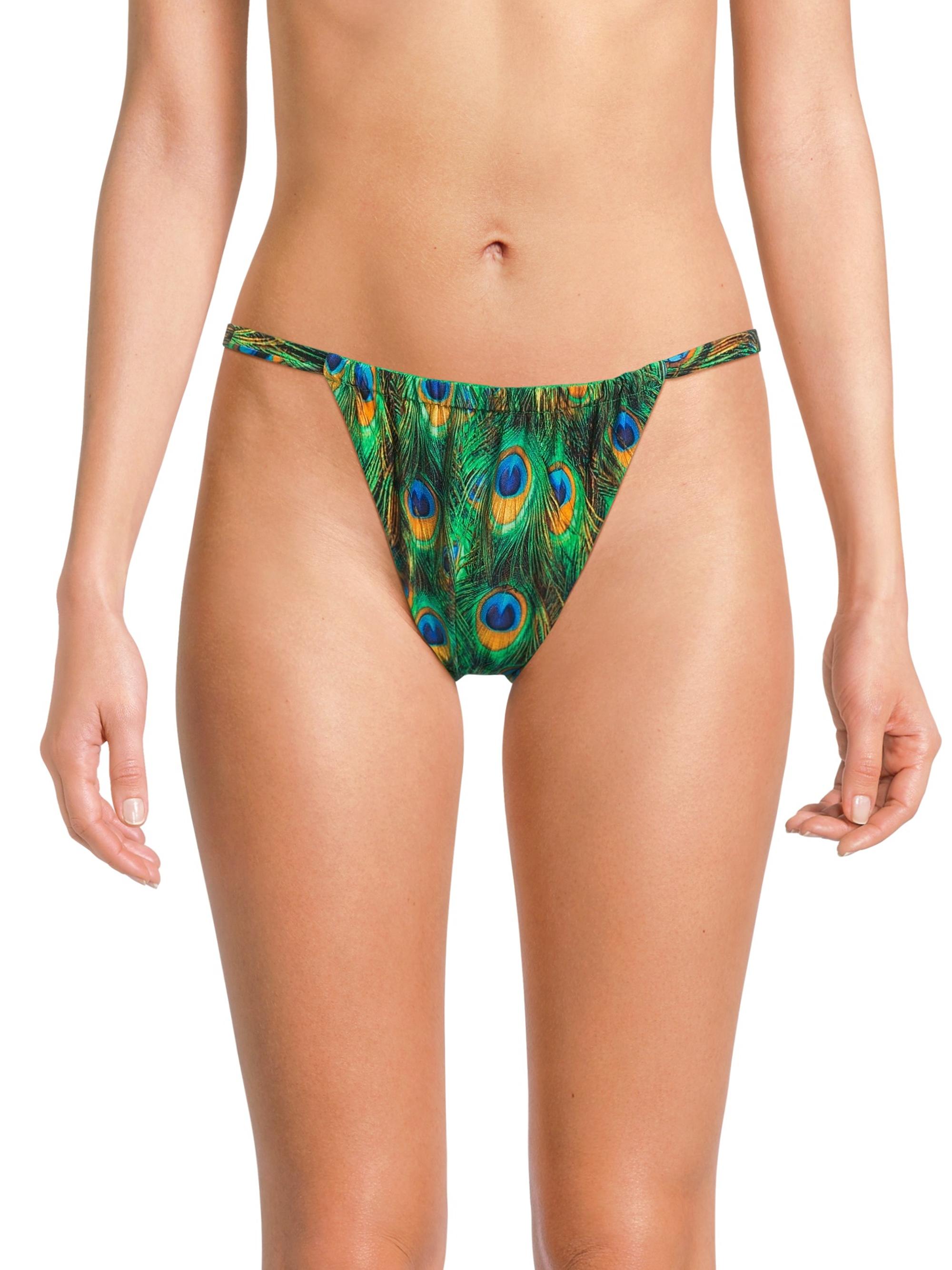 Click here for Weworewhat Womens Adjustable Ruched Peacock-Print... prices