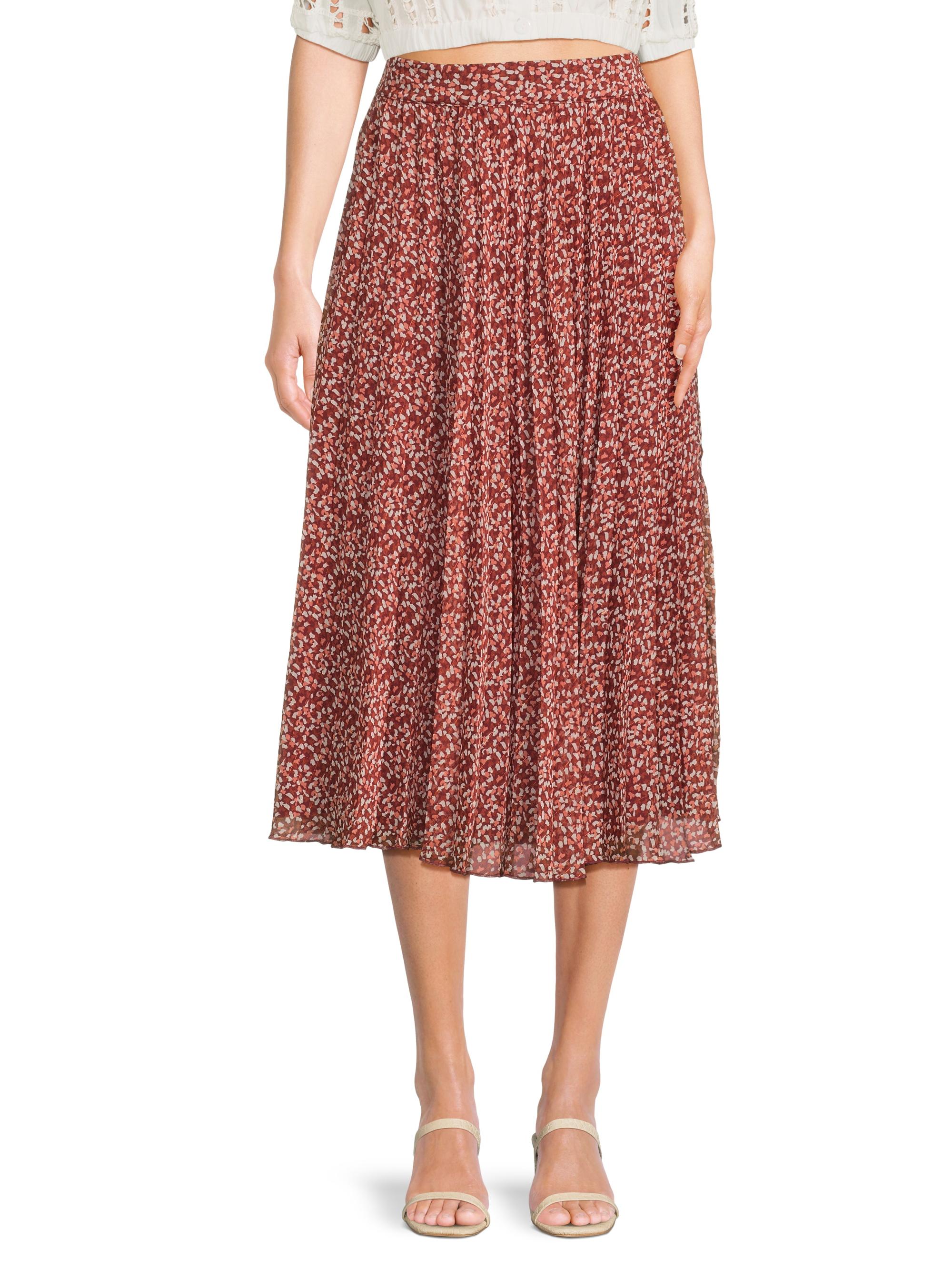 Click here for ba & sh Womens Jupe Floral Pleated Midi-Skirt - Bo... prices