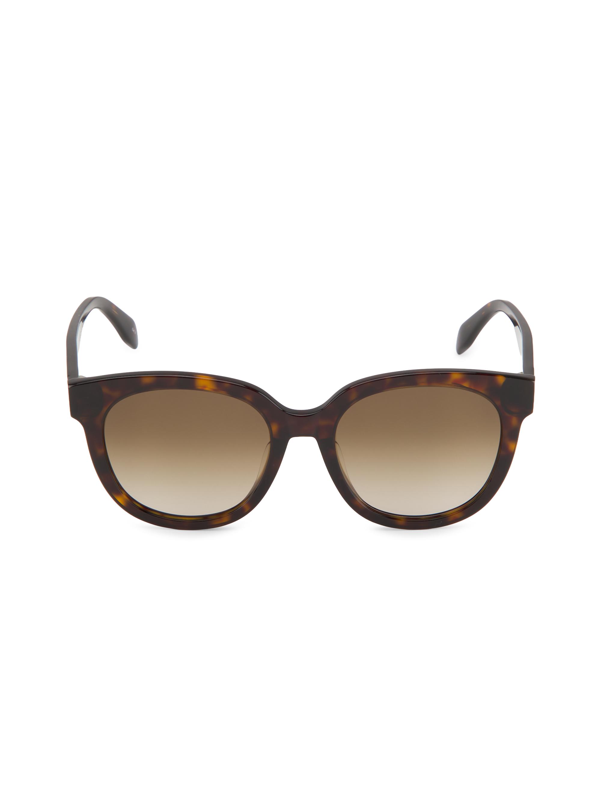 Click here for Mcqueen Womens 54MM Round Sunglasses - Havana prices