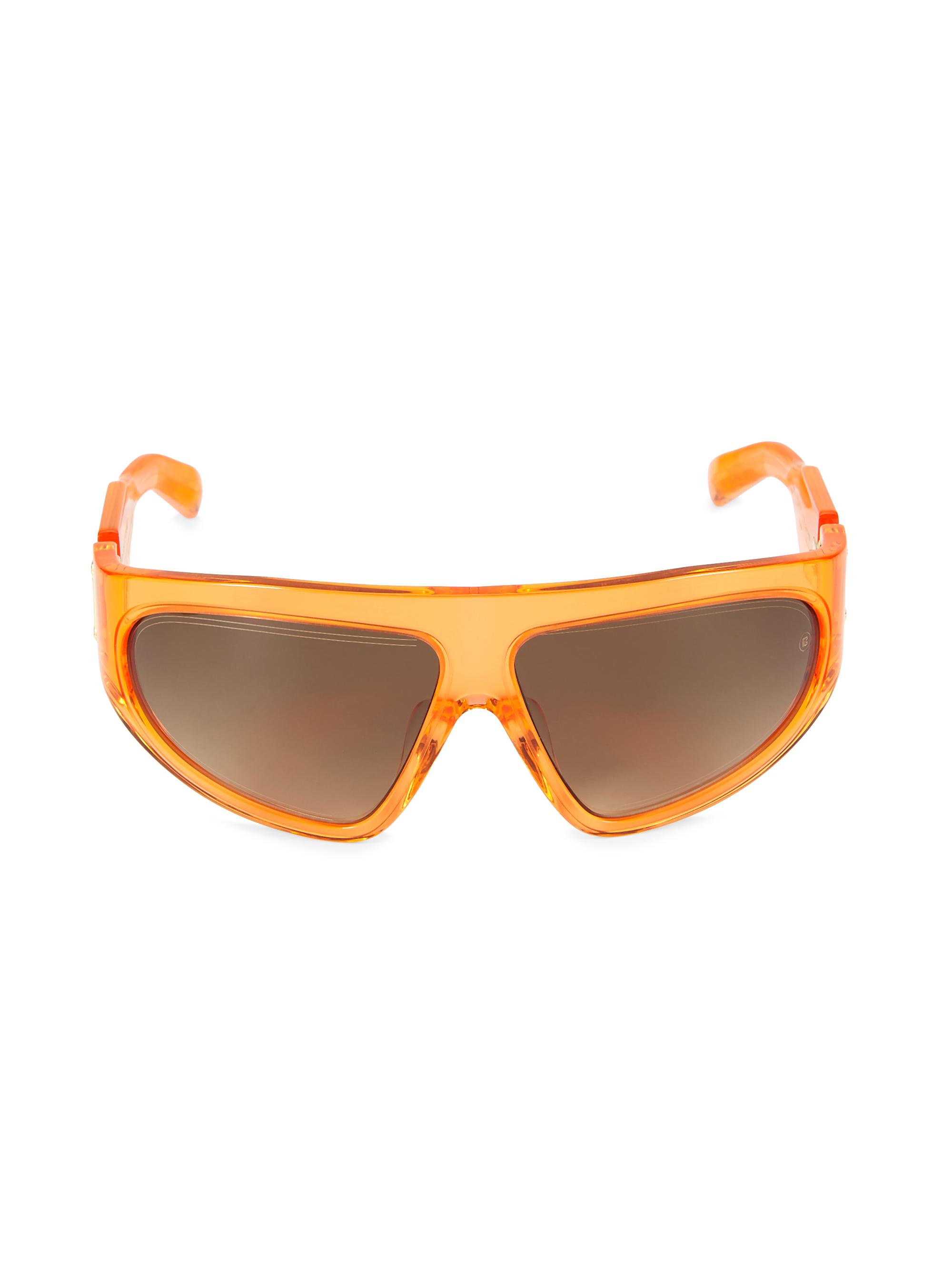 Click here for Balmain Womens 62MM Shield Sunglasses - Orange prices