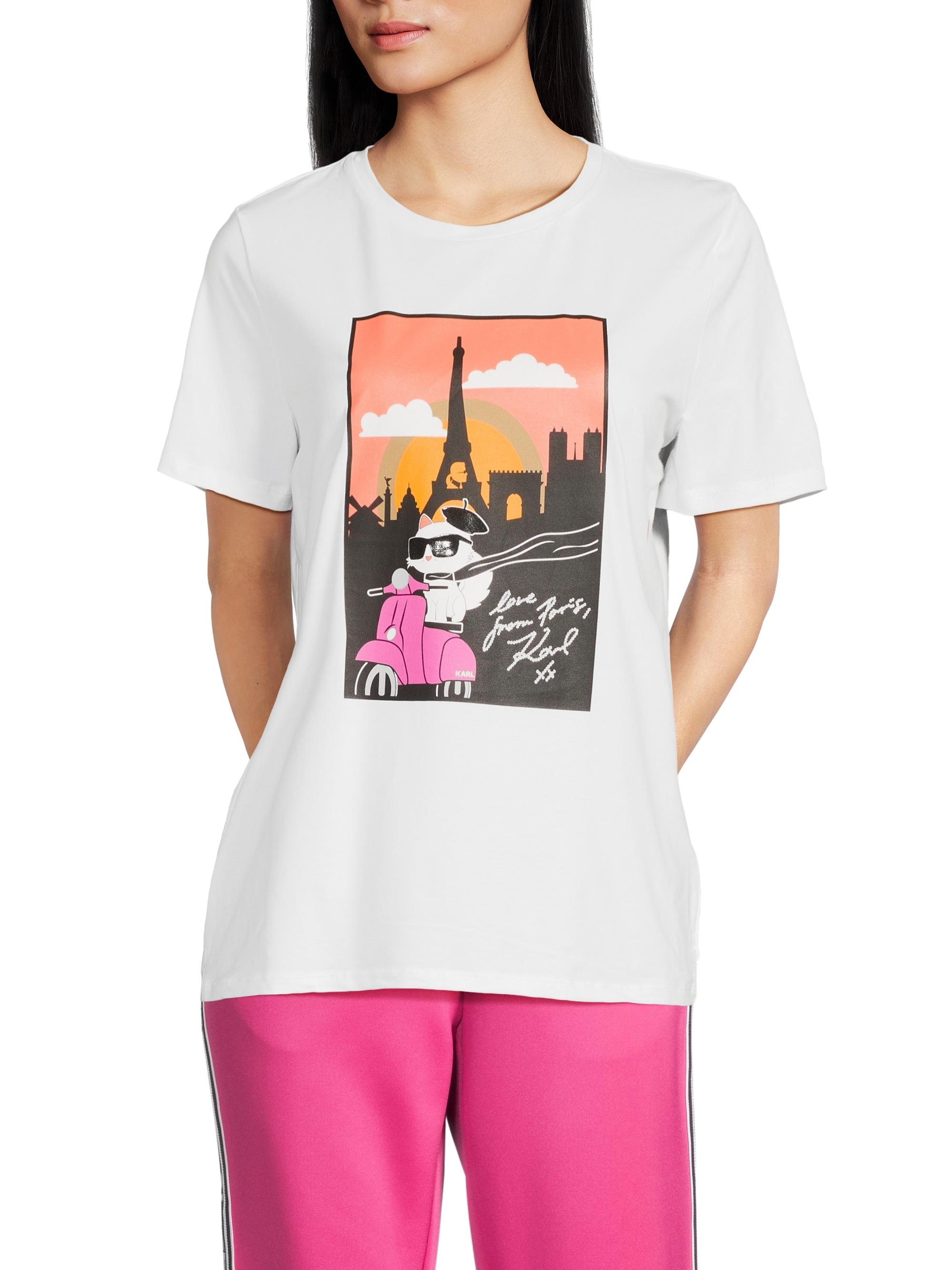 Click here for Karl Lagerfeld Paris Womens Choupette Graphic Cott... prices