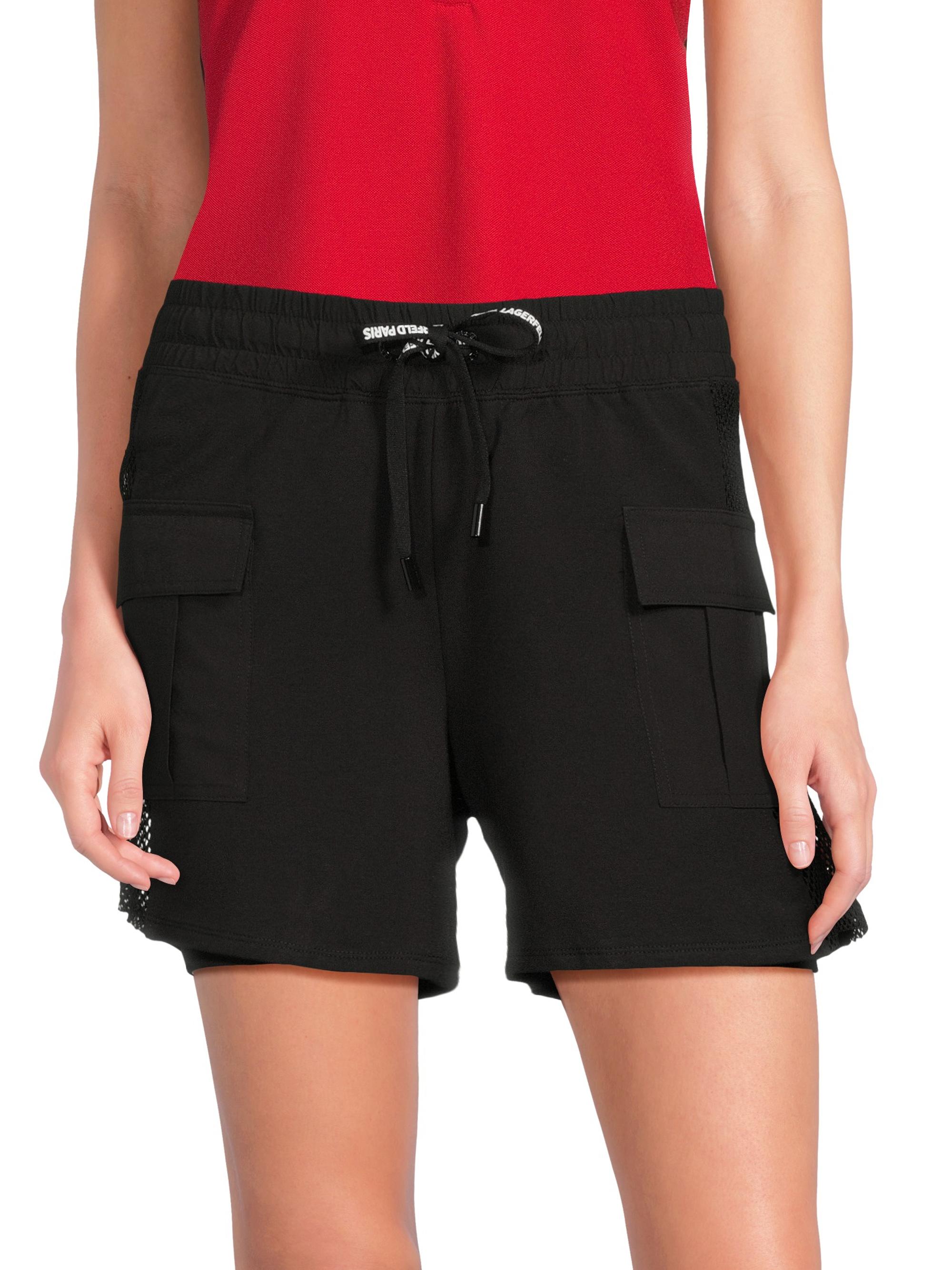 Click here for Karl Lagerfeld Paris Womens Mesh Shorts - Black -... prices