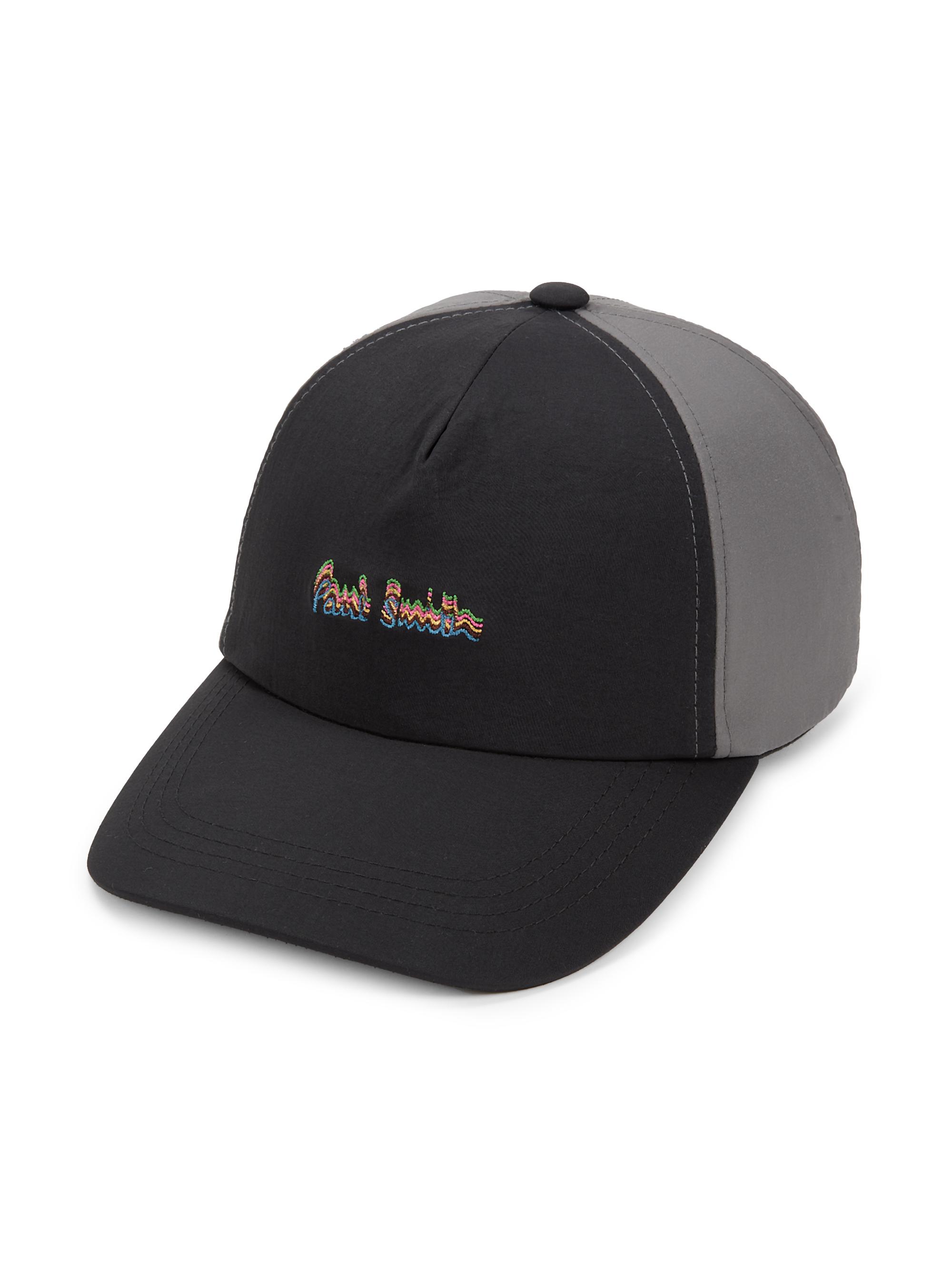 Click here for Paul Smith Mens Two-Tone Nylon Baseball Cap - Blac... prices