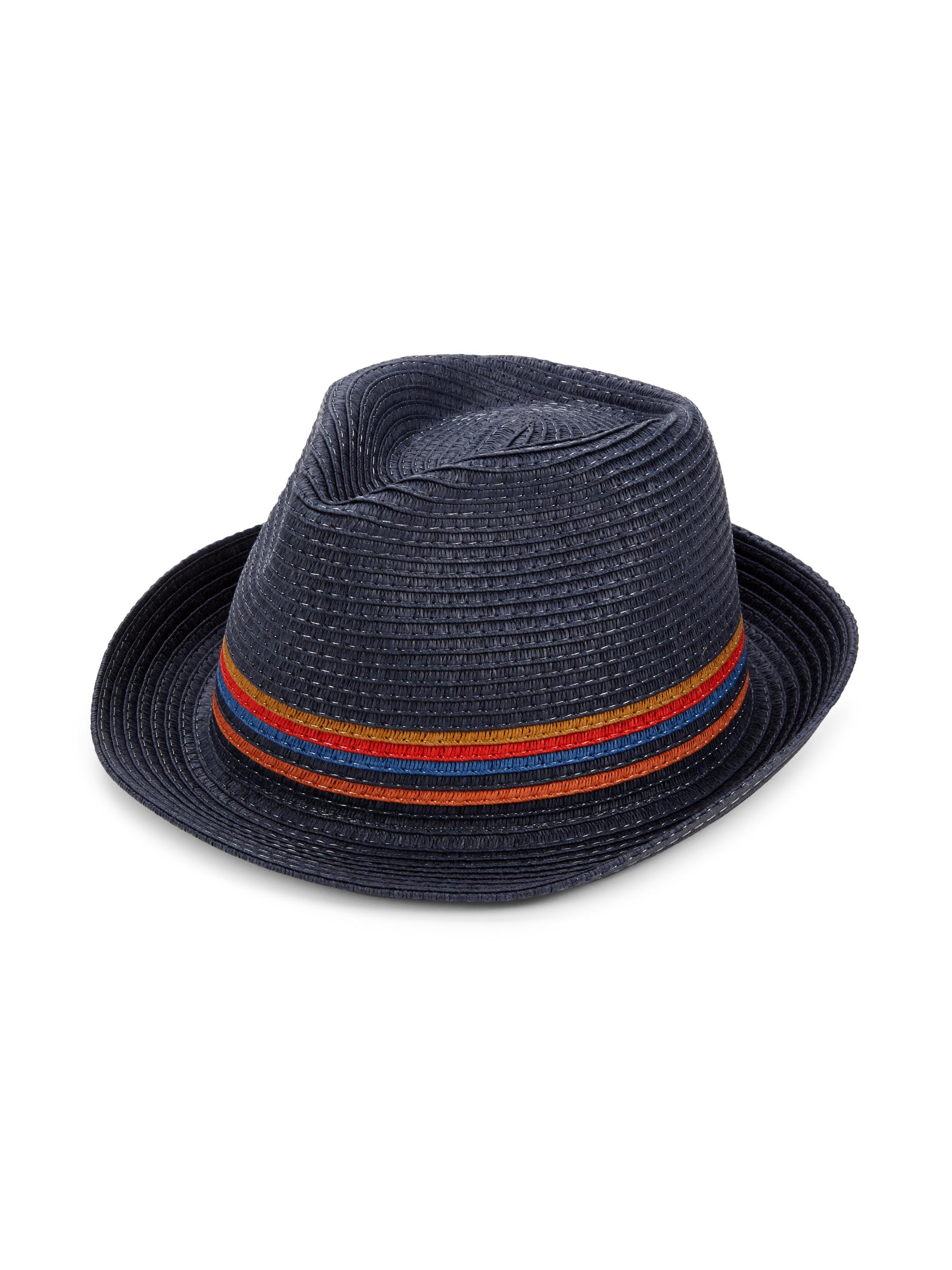 Click here for Paul Smith Mens Paper Straw Fedora Hat - Blue - Si... prices
