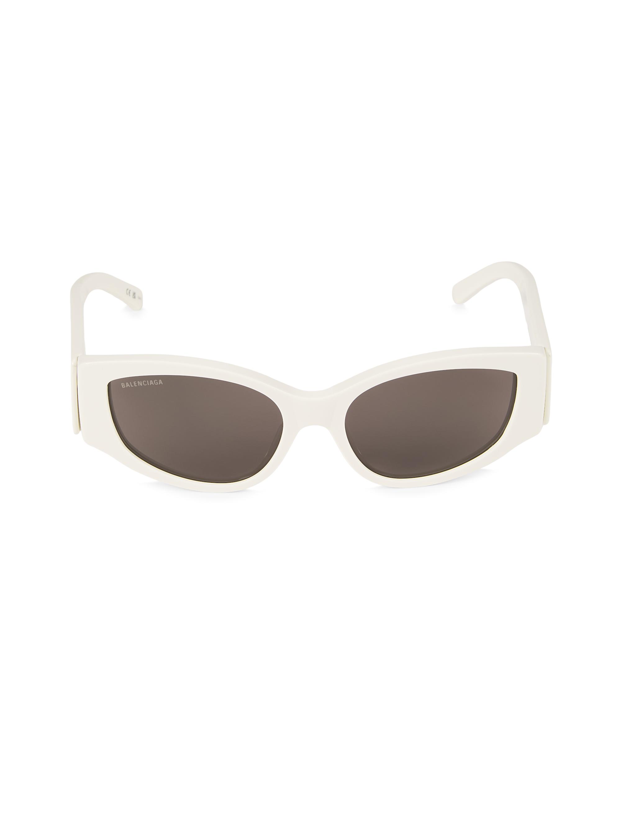 Click here for Balenciaga Womens 58MM Cat-Eye Sunglasses - White prices