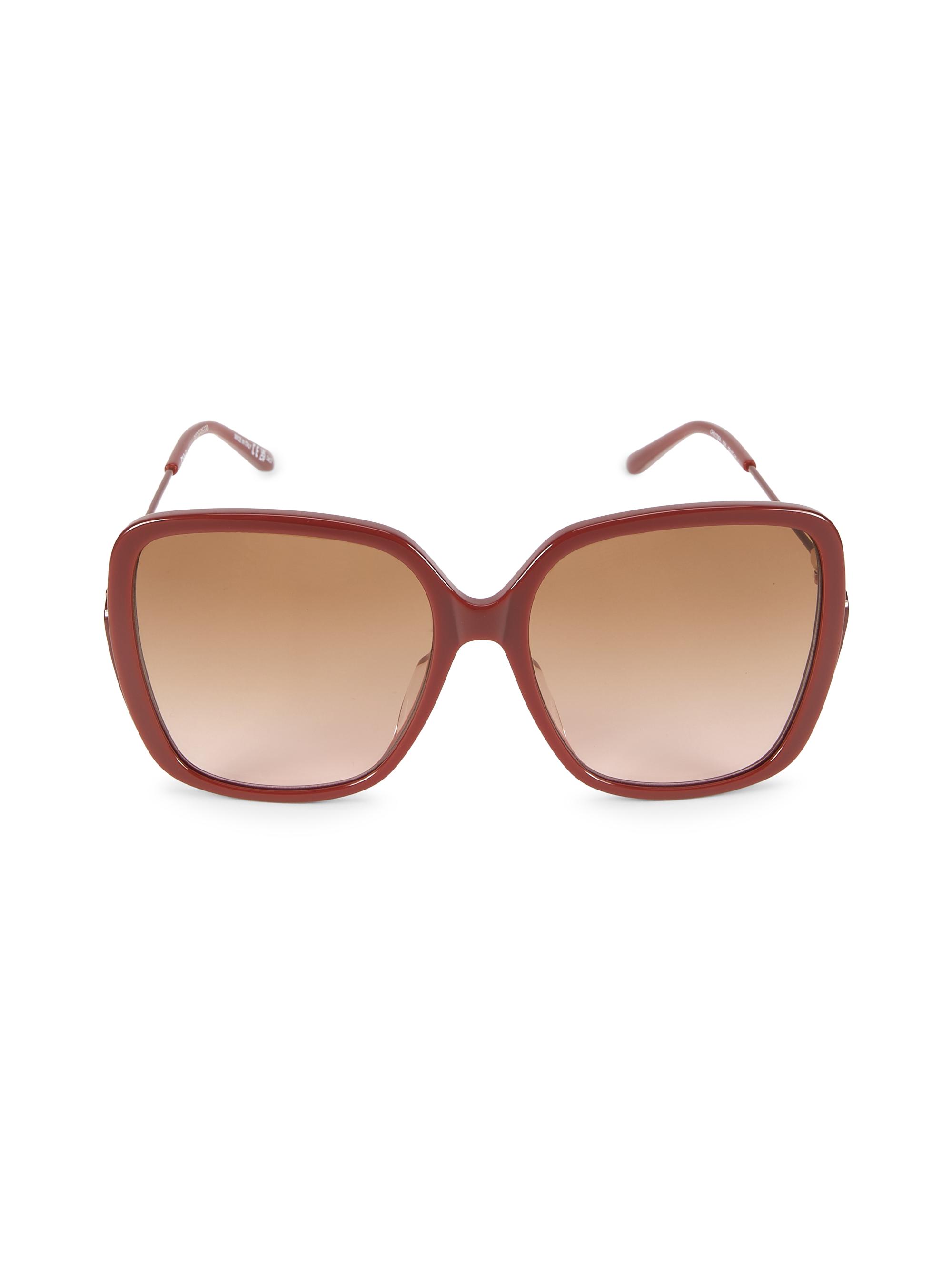 Click here for Chloé Womens 59MM Butterfly Sunglasses - Brown prices