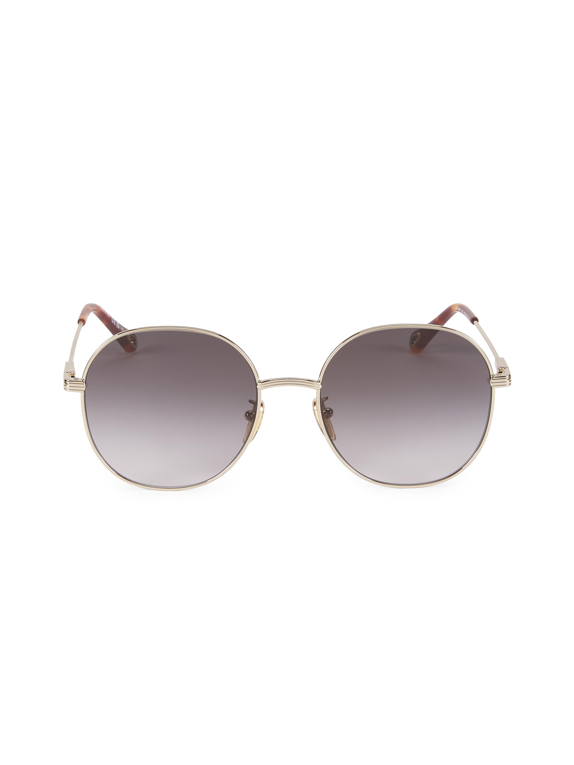 Click here for Chloé Womens Core 57MM Round Sunglasses - Grey prices