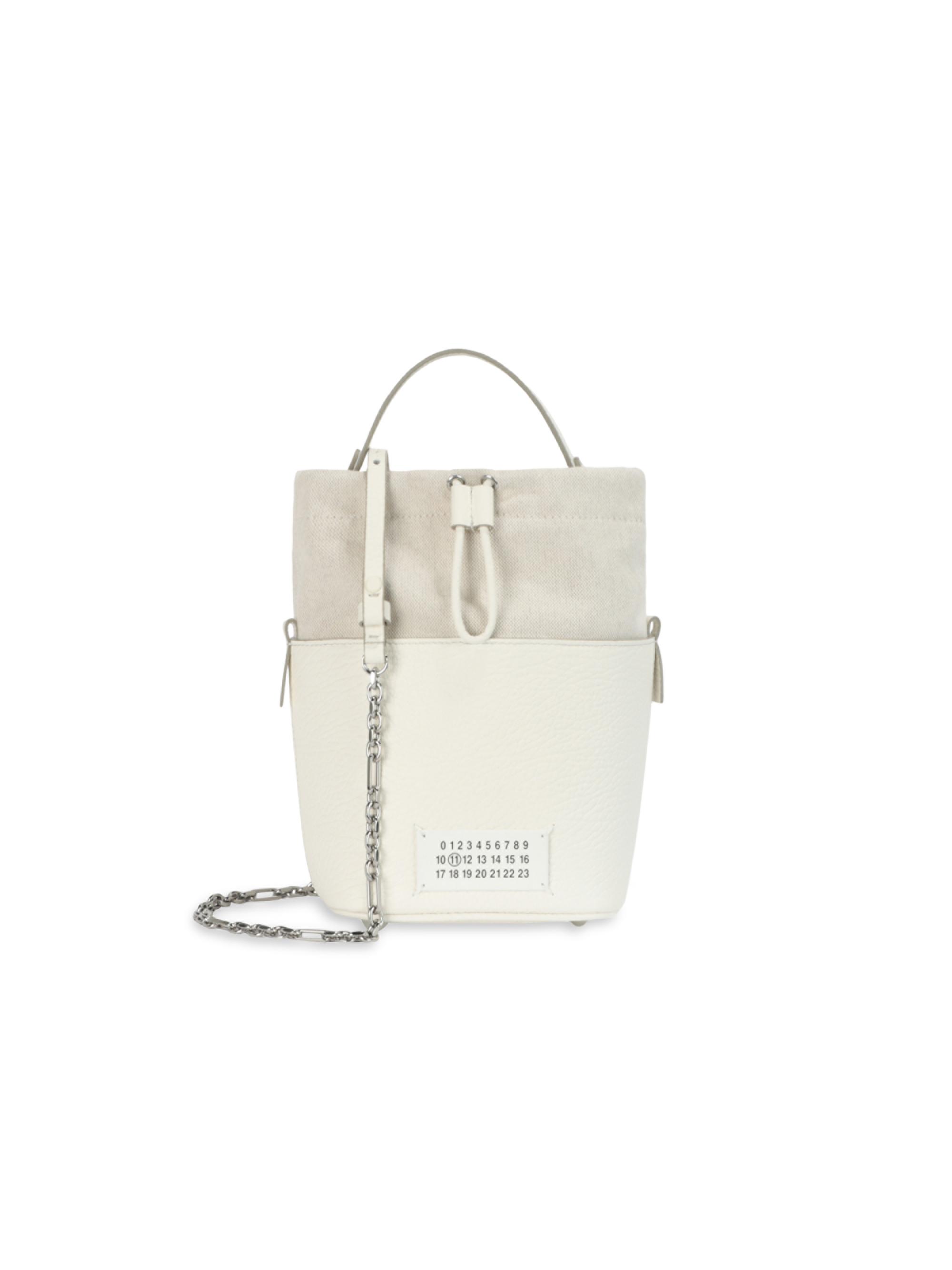 Click here for Maison Margiela Womens 5AC Bucket Bag - White prices