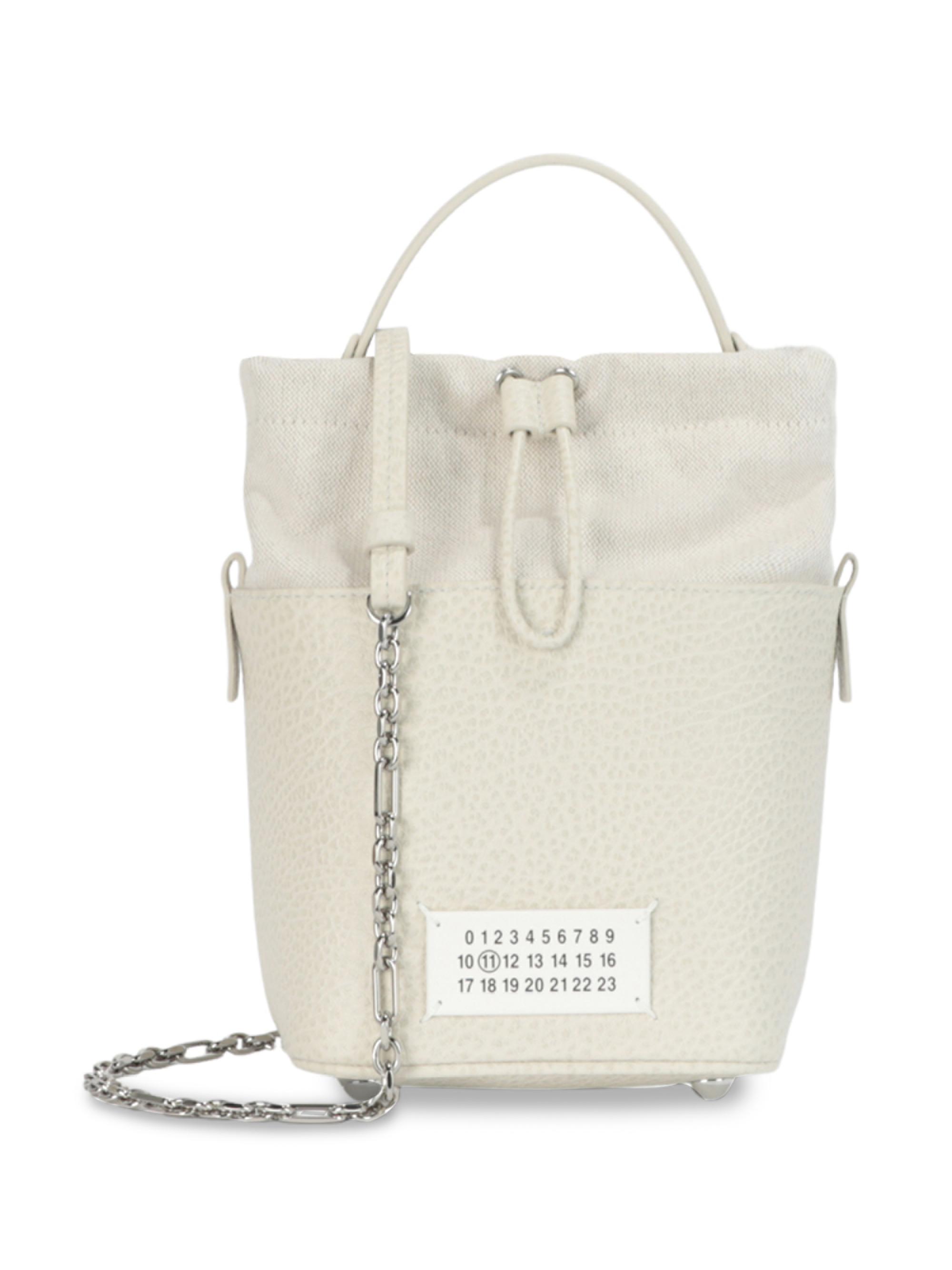 Click here for Maison Margiela Womens 5AC Bucket Bag - Greige prices