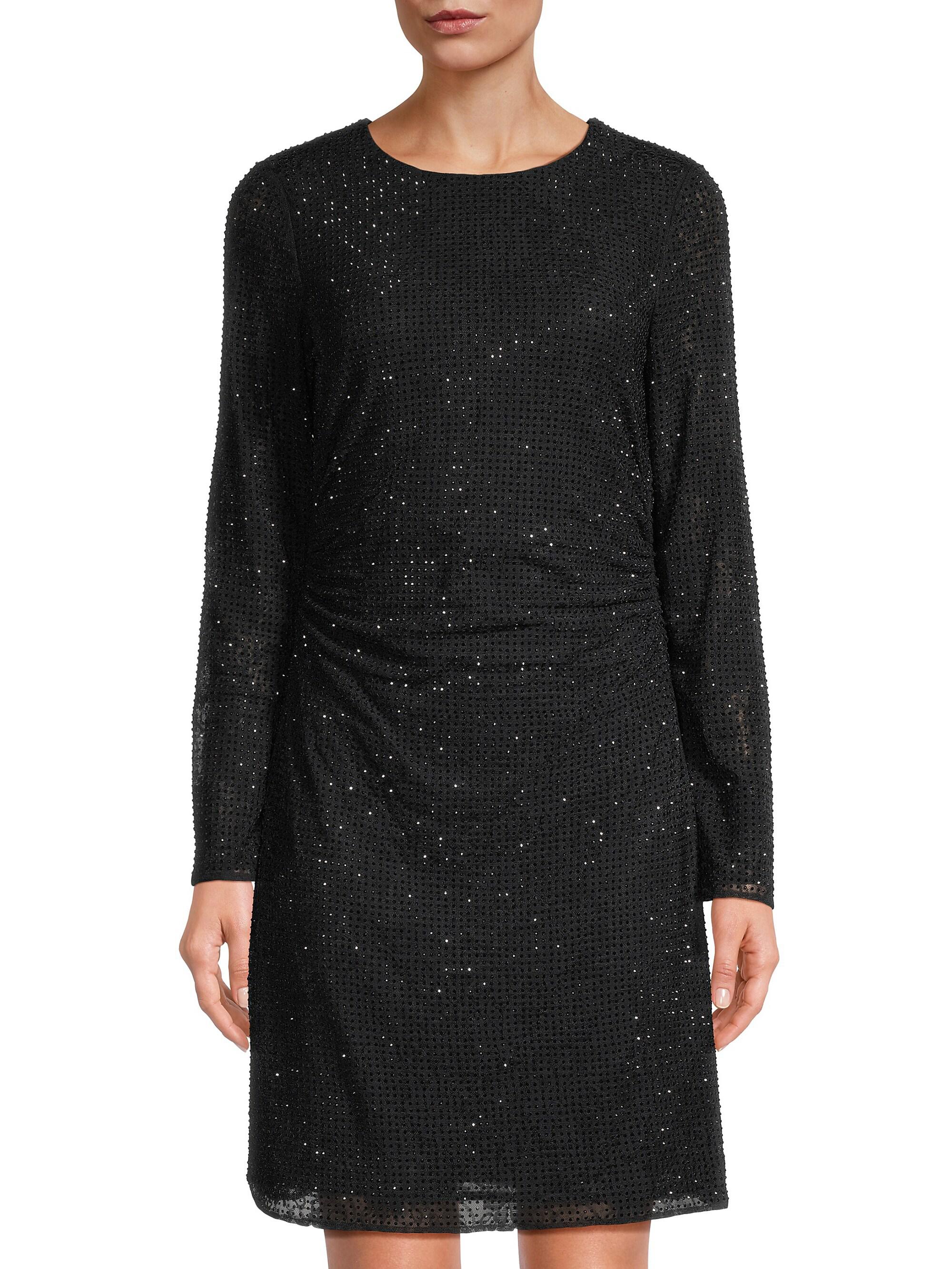Click here for Kobi Halperin Womens Sloane Sequined Knit Minidres... prices