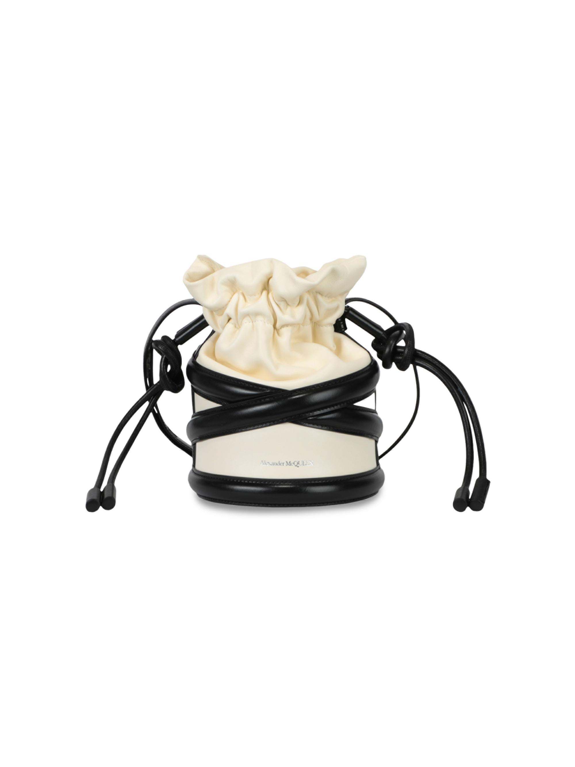 Click here for Mcqueen Womens The Soft Curve Bucket Bag - Ivory B... prices