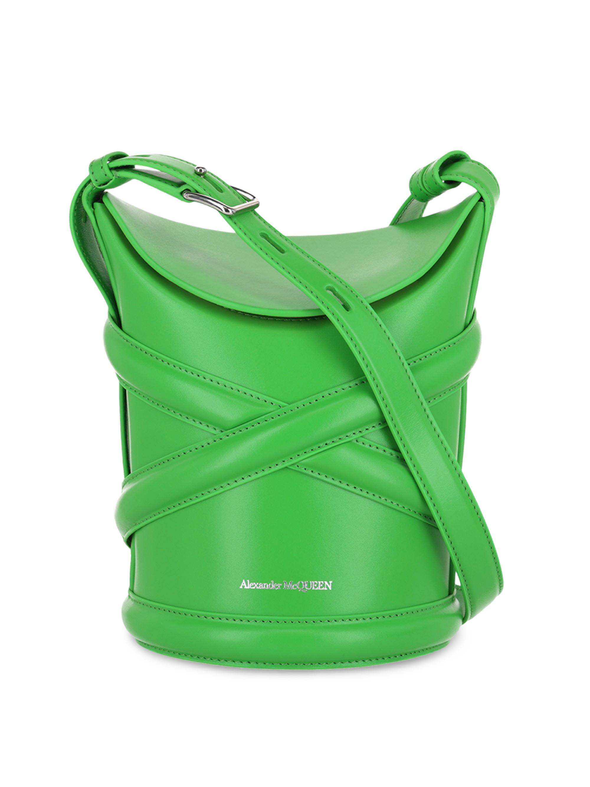 Click here for Mcqueen Womens The Curve Small Shoulder Bag - Acid... prices