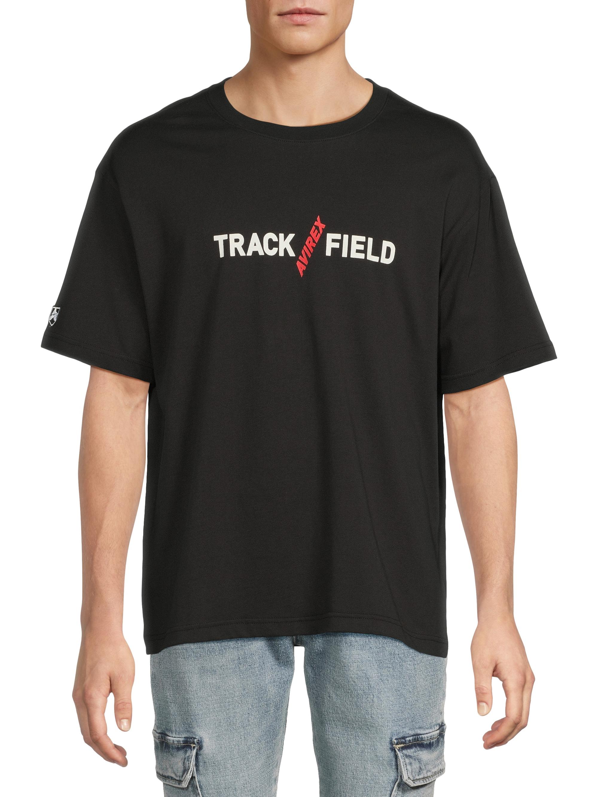 Click here for Avirex Mens Track Field Logo Cotton T-Shirt - Blac... prices